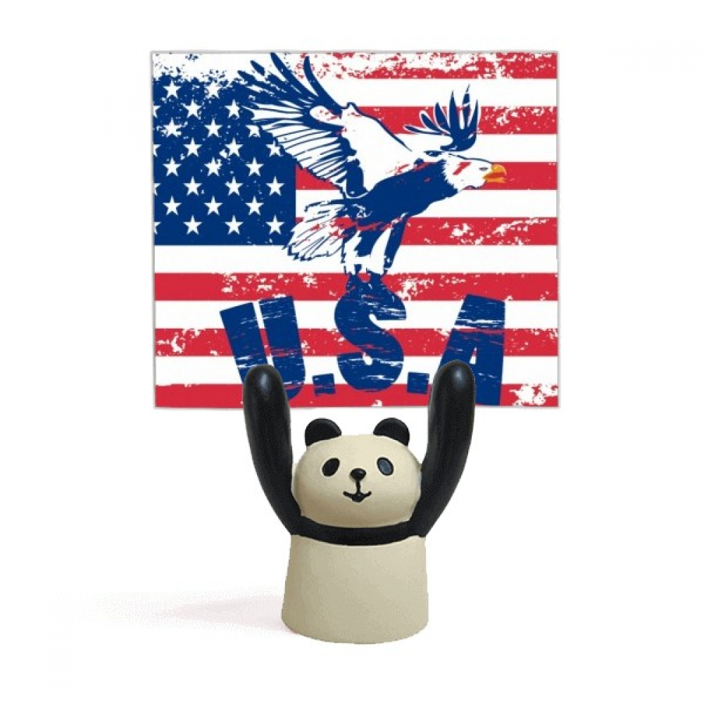 ameflag haliaeetus leucocephalus eagle Memo Holder Cartoon Animal Panda Stand Decoration ...