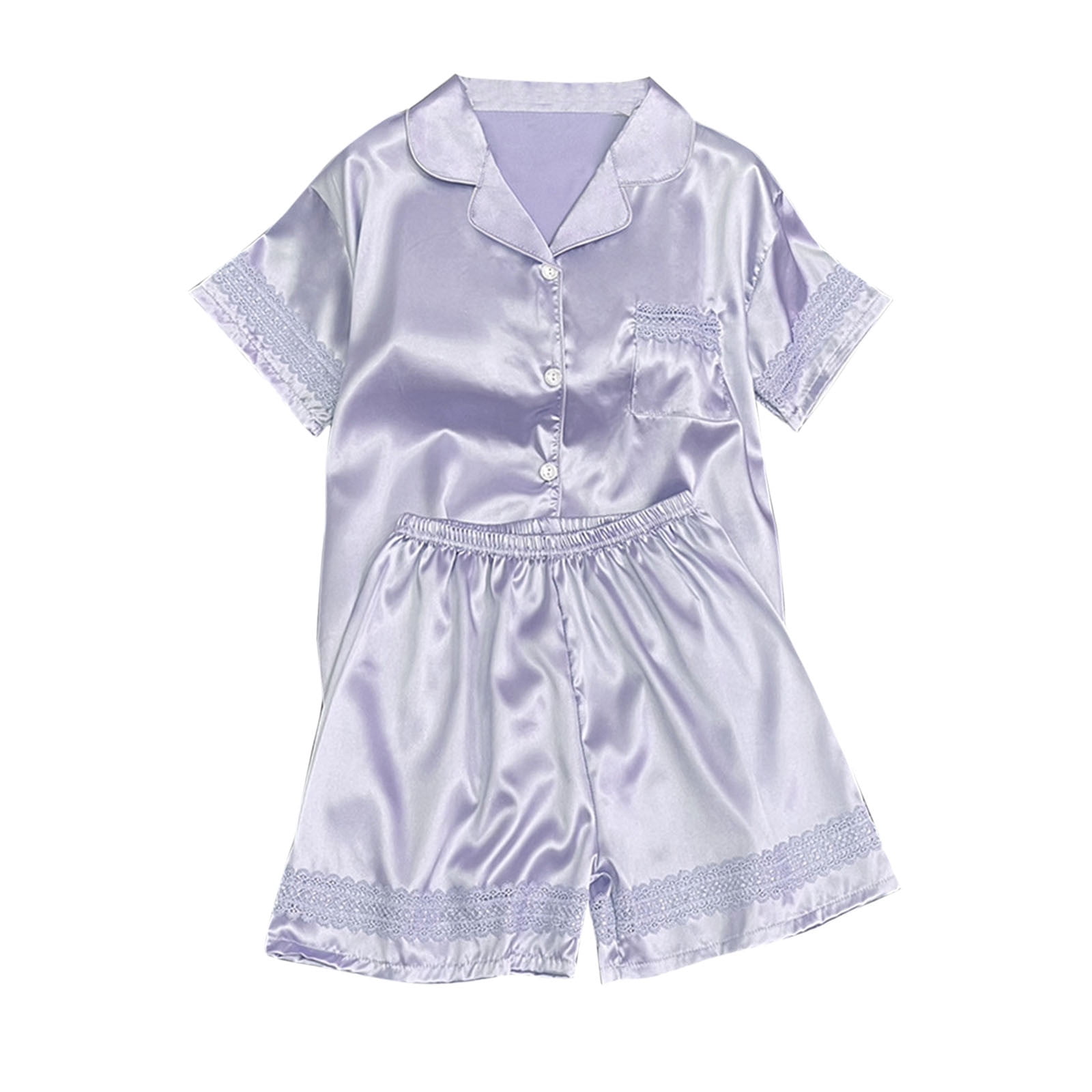 ameIAEA Pajama Sets for Women 2 Piece Short Sleeve Button Down Tops ...