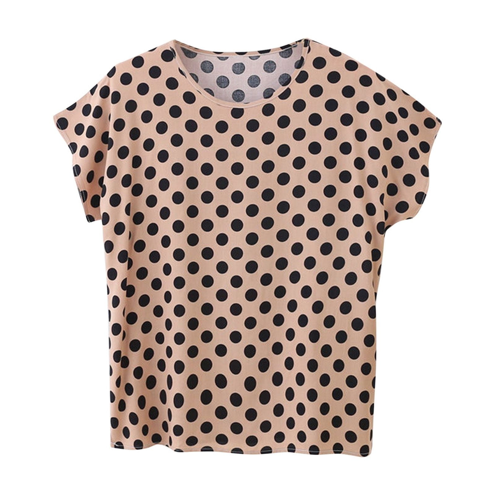 ameIAEA Short Sleeve Summer Tee Shirts for Women Round Neck Basic Tops ...
