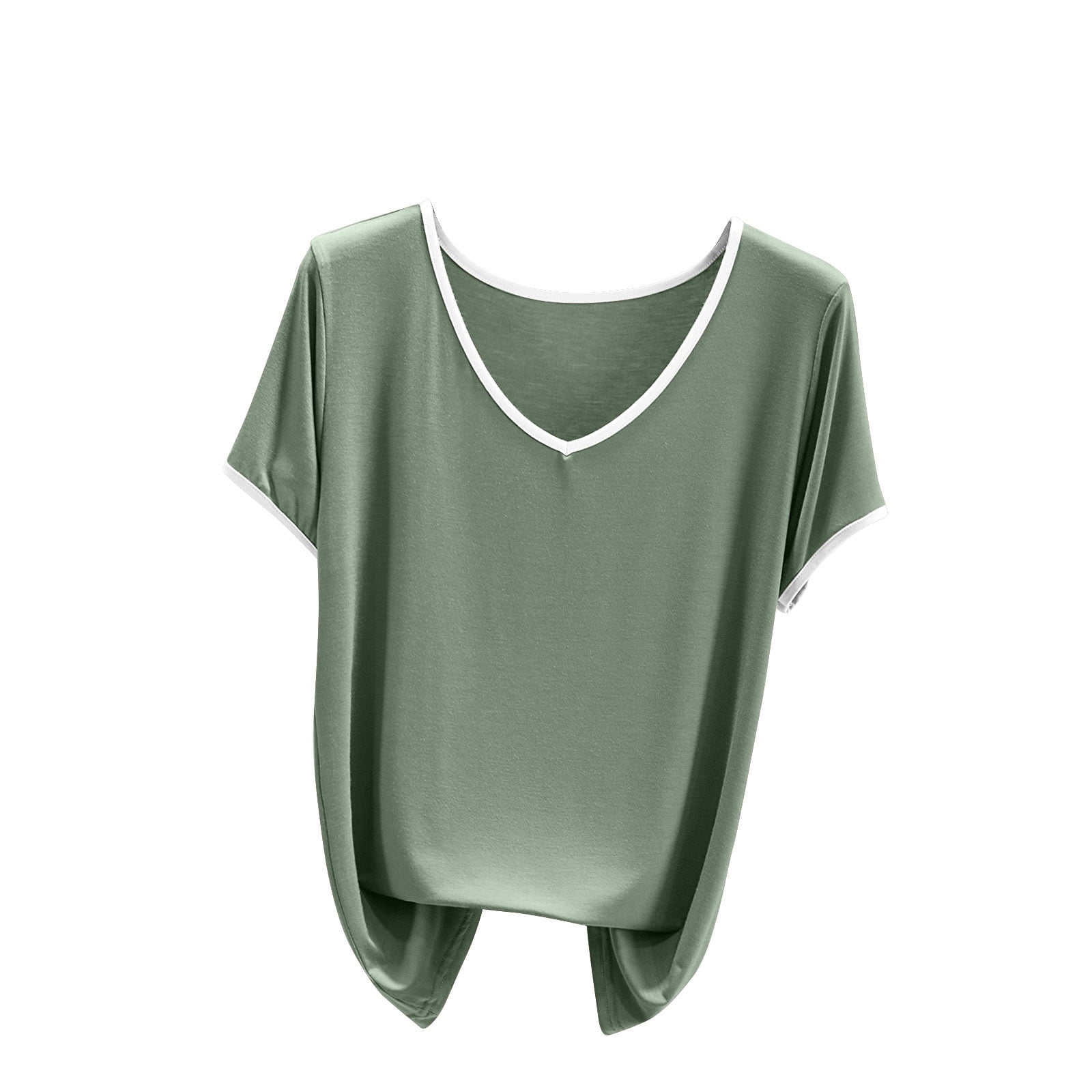 ameIAEA Women's Sleep T Shirts Short Sleeve Comfy Pajamas Tops Summer ...