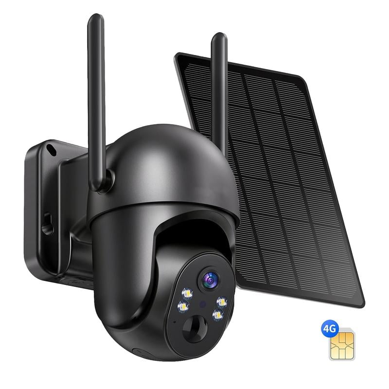 amera with Night Vision, Security Camera Outdoor, No WiFi Solar Powered ...