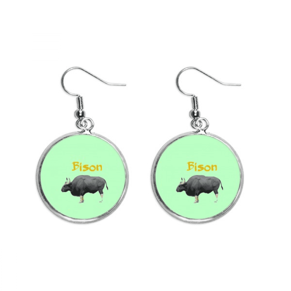 american bison artiodactyla ear dangle silver drop ear jewelry woman - Walmart.com