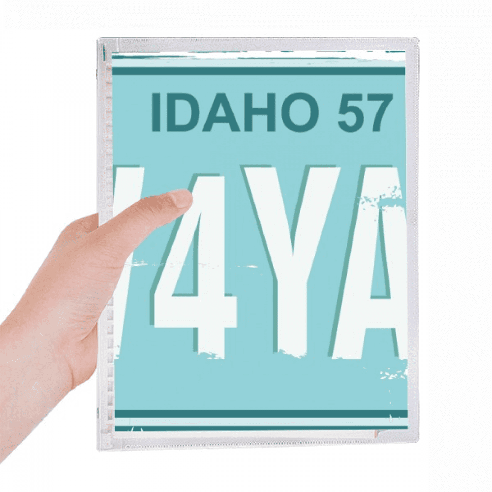american usa car licence plate number notebook loose diary refillable ...