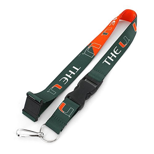 aminco NCAA Miami Hurricanes Slogan Lanyard - Walmart.com