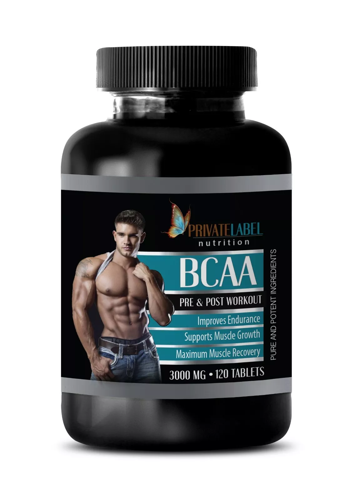 amino acids capsules - BCAA 3000mg - amino acids pills - 1 Bottle 120 ...