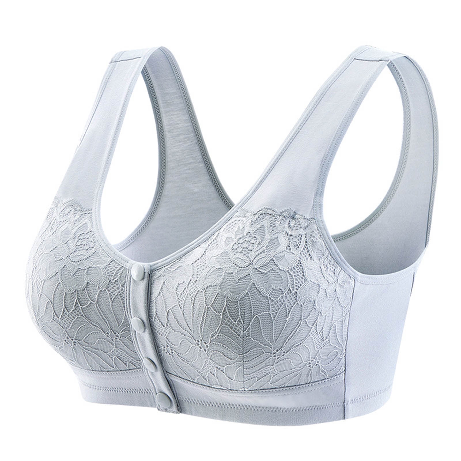 amkenre Bralettes for Women Wireless Front Buckle Full Coverage ...