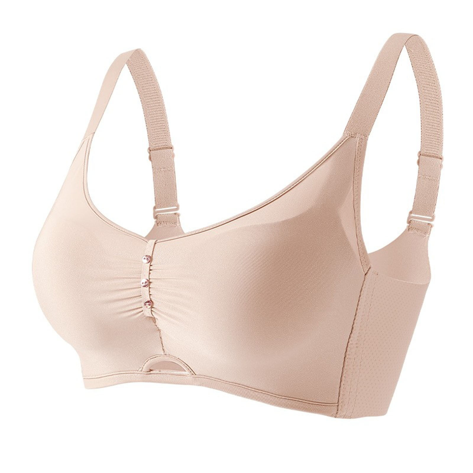 amkenre Bras for Women Front Fastening Non-Wired Full Coverage High ...