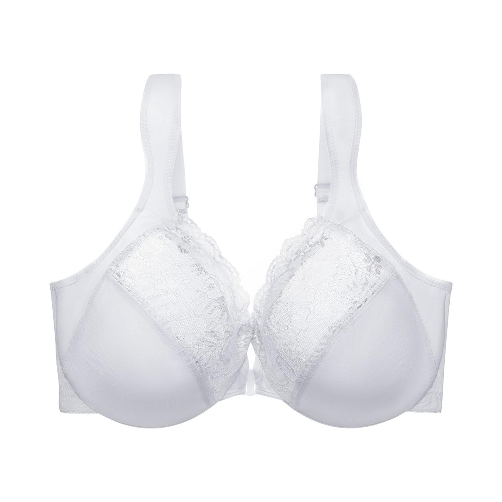 amkenre Bras for Women No Underwire Full Figure Seamless Gathered Cups ...