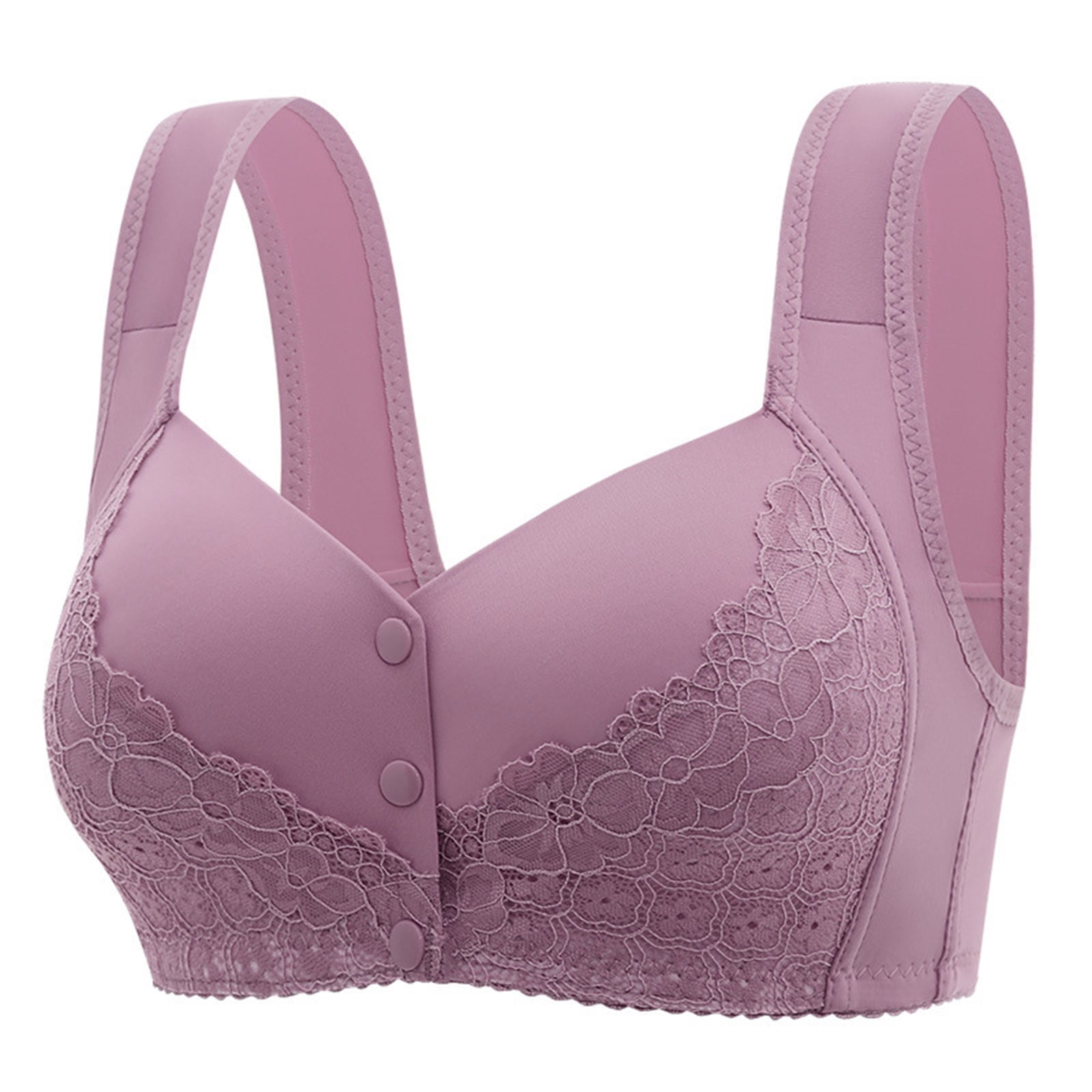 amkenre Bras for Women No Underwire Full Figure Seamless Gathered Cups ...