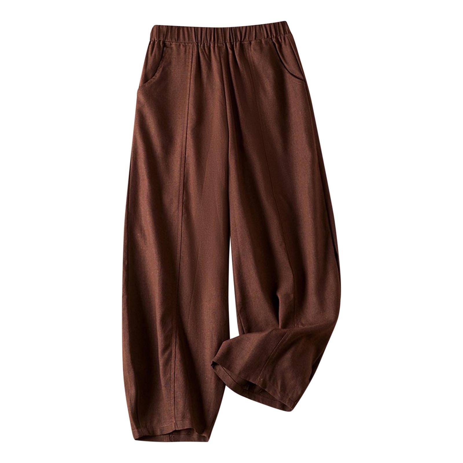 amkenre Casual Pants for Women's Casual Baggy Wide-legged Comfortable ...