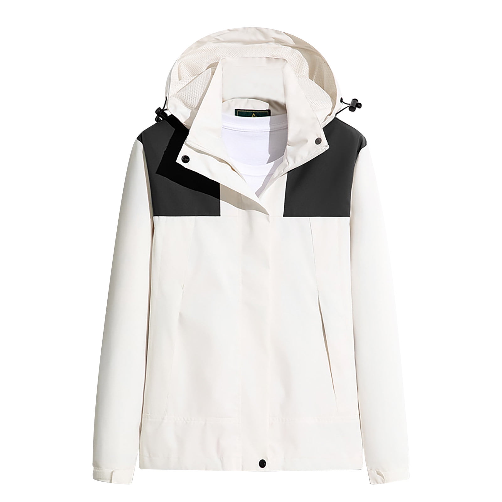 amkenre Rain Coats for Women Plain Color Long Sleeve Breathable ...