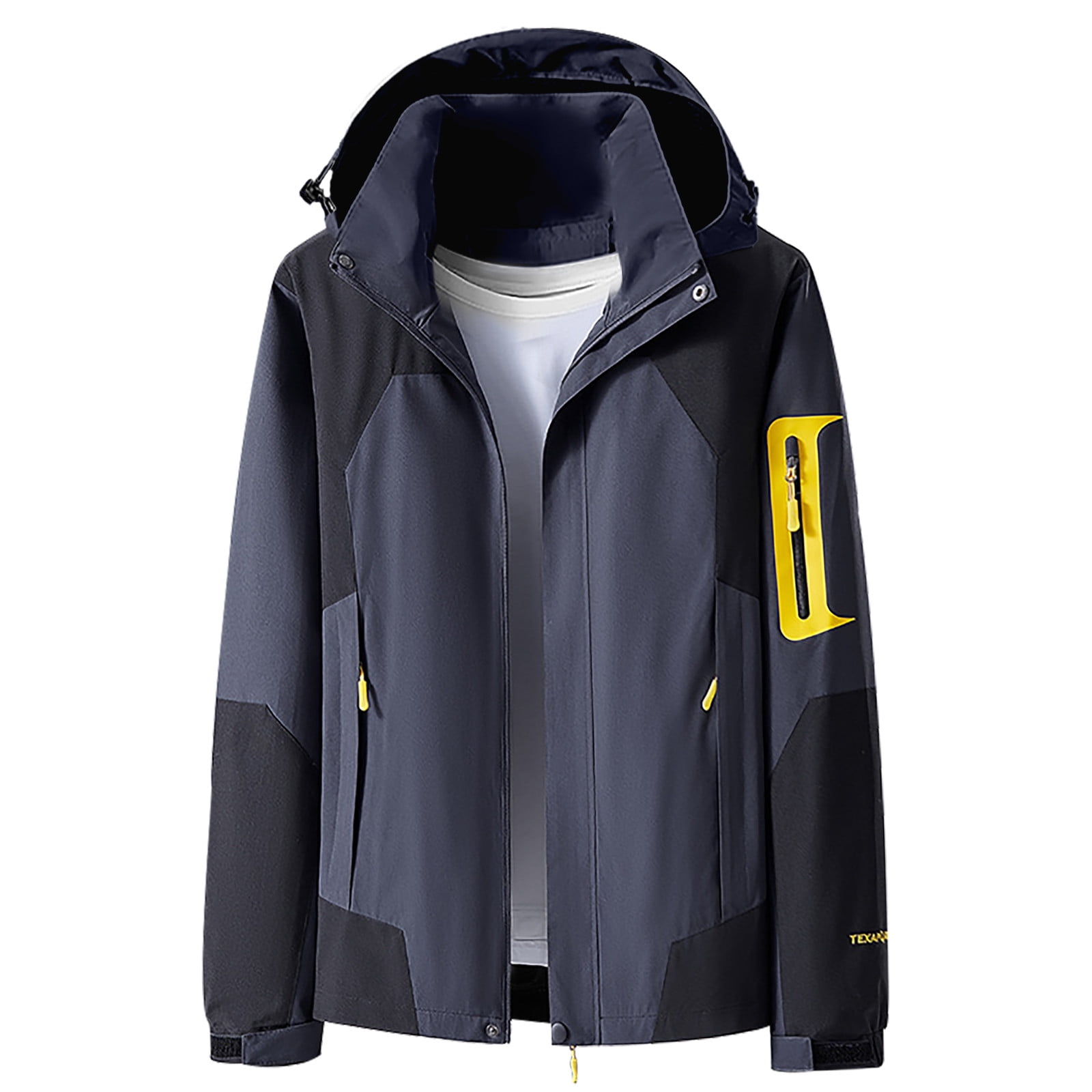 amkenre Women'S Jackets Solid Color Long Sleeve Patchwork Breathable ...