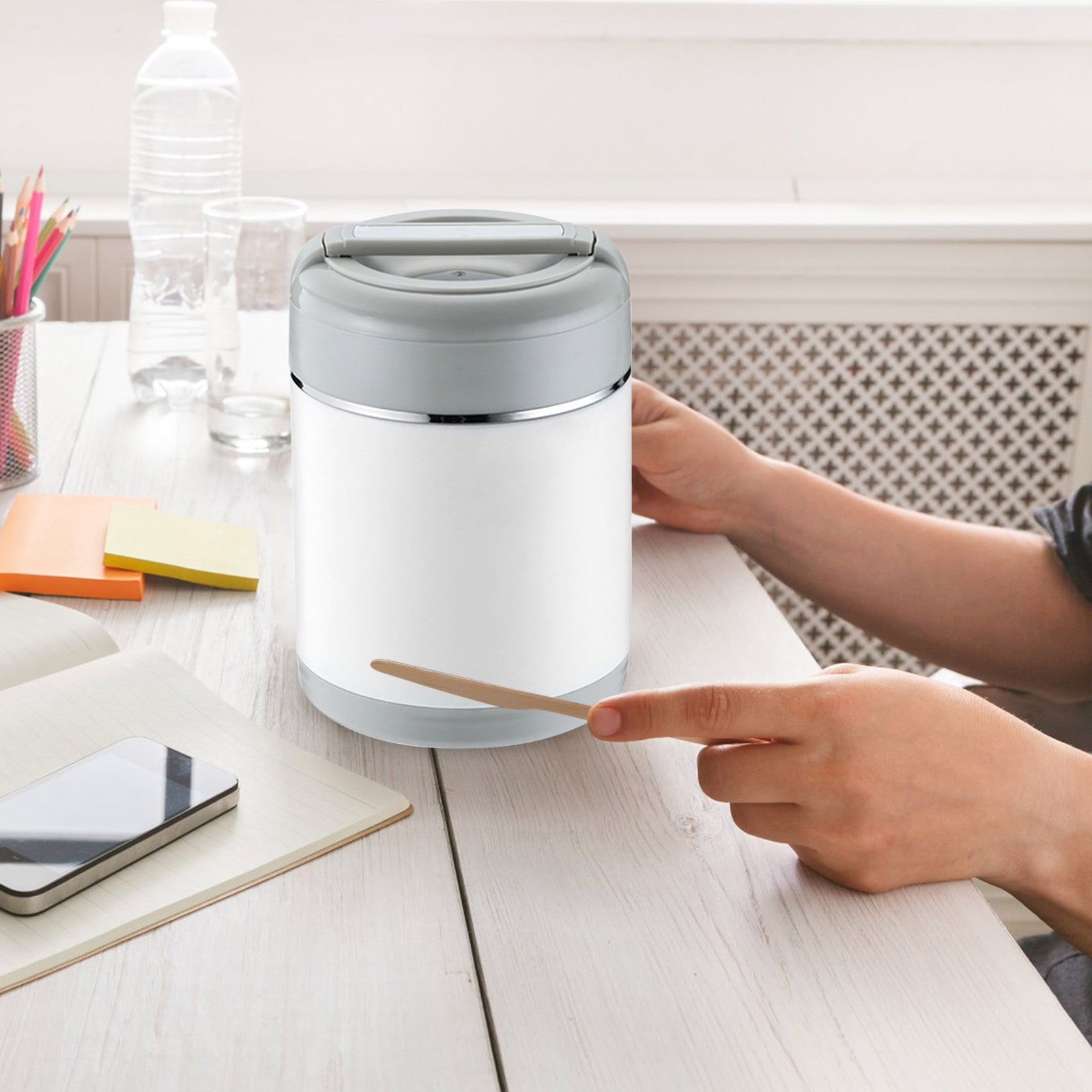 amlbb 1600ml Portable Lunch Box 304 Stainless Steel Insulated Lunch Jar ...