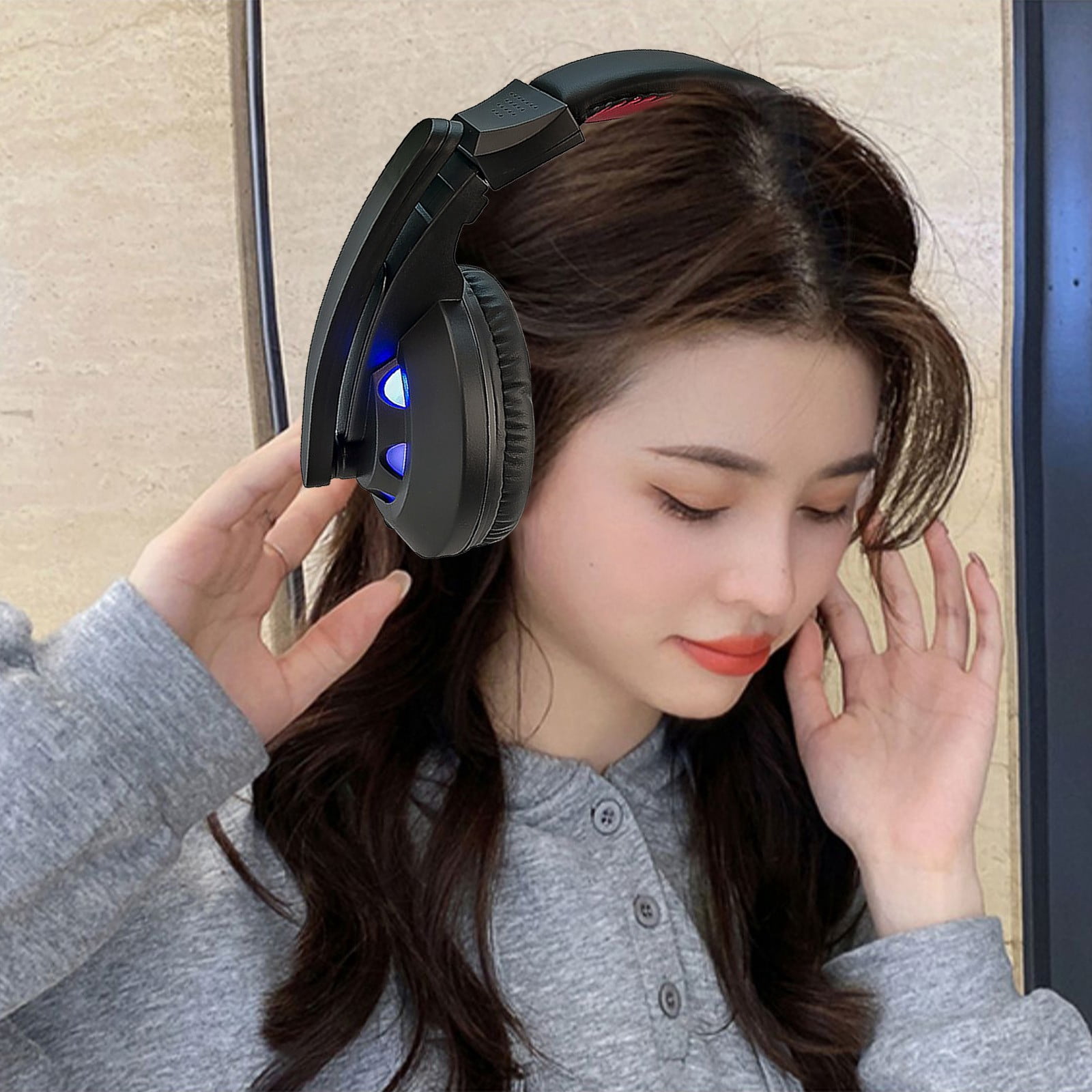 amlbb Colorful Dazzles Anti-violence Computer Game Headset Stereo ...