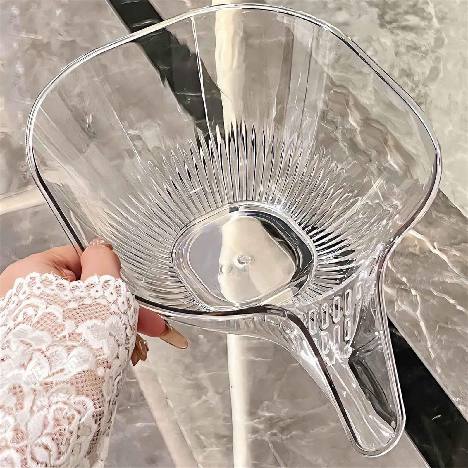 amlbb Plastic Strainer Basket Drain Bowl Drainage Basket Funnel ...