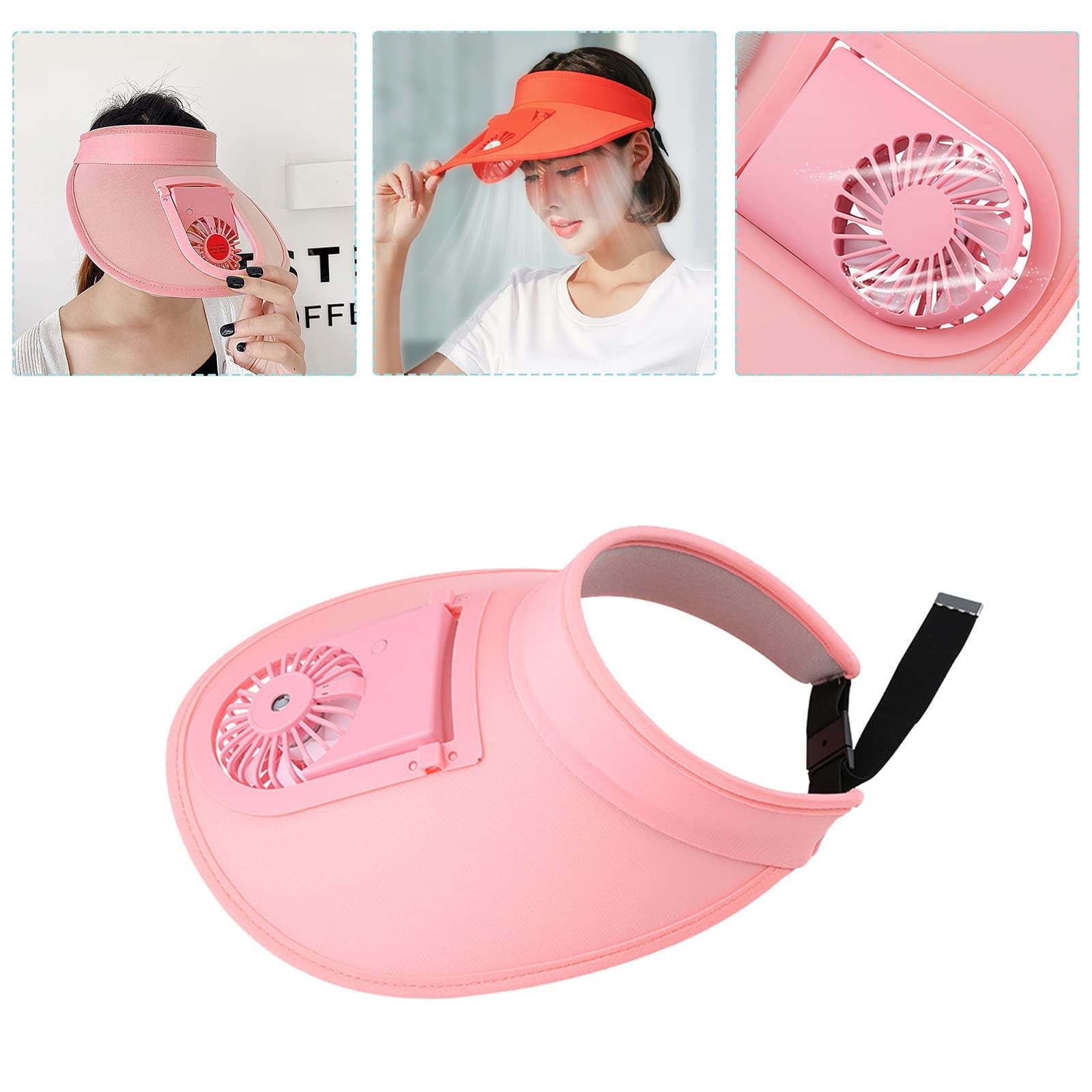 amlbb Portable Fan Fan Cap USB Charging Baseball Golf Hat Cool Your ...