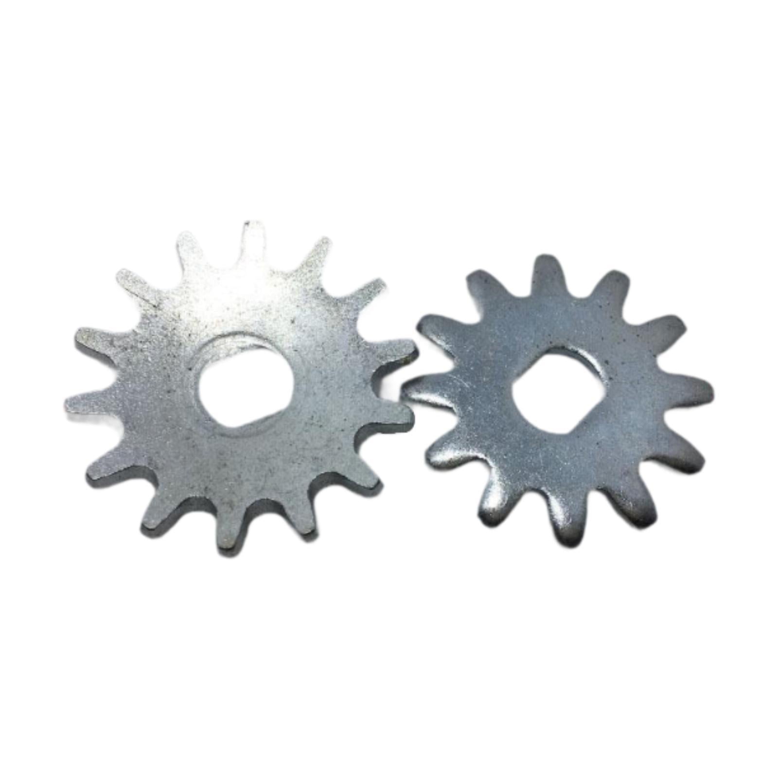 amleso 2 Pieces Horizontal Jack Repair Gears Socket Tooth Flat Tooth ...