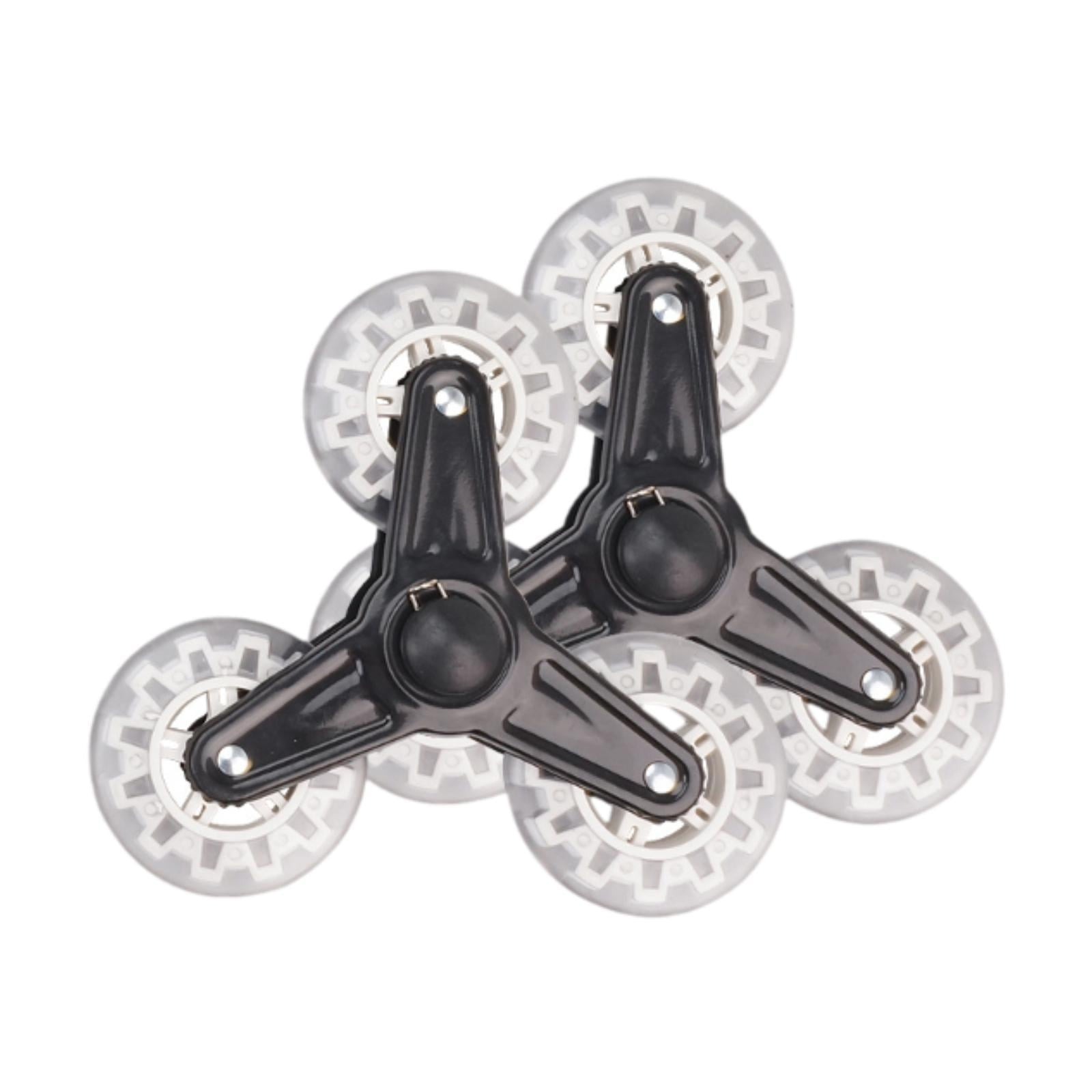 amleso 2PCs Trolley Triangular Wheels Anti -SLIP Utility Easy to ...