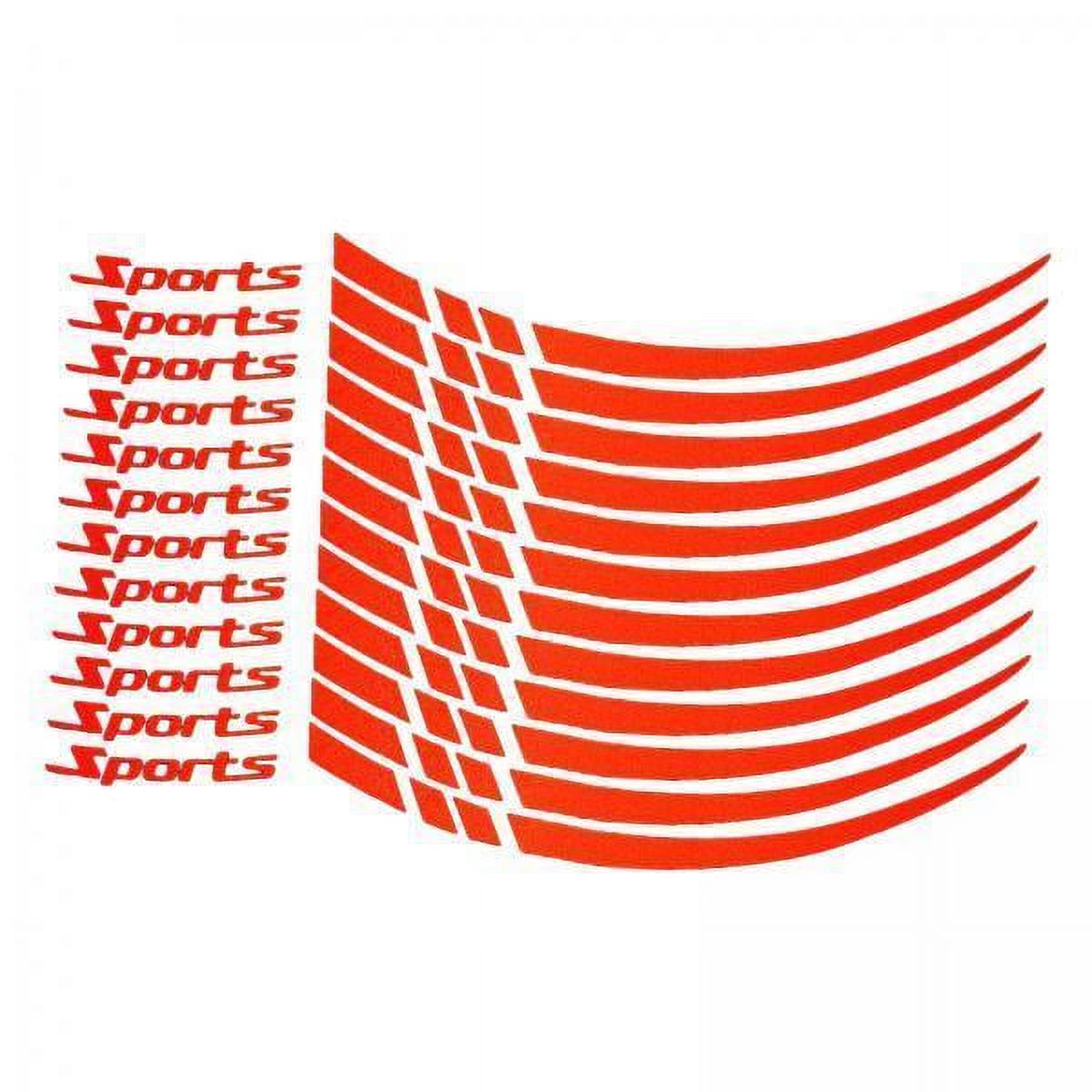 amleso 2x Car Wheel Hub Stickers Wheel Rim Sticker Waterproof ...