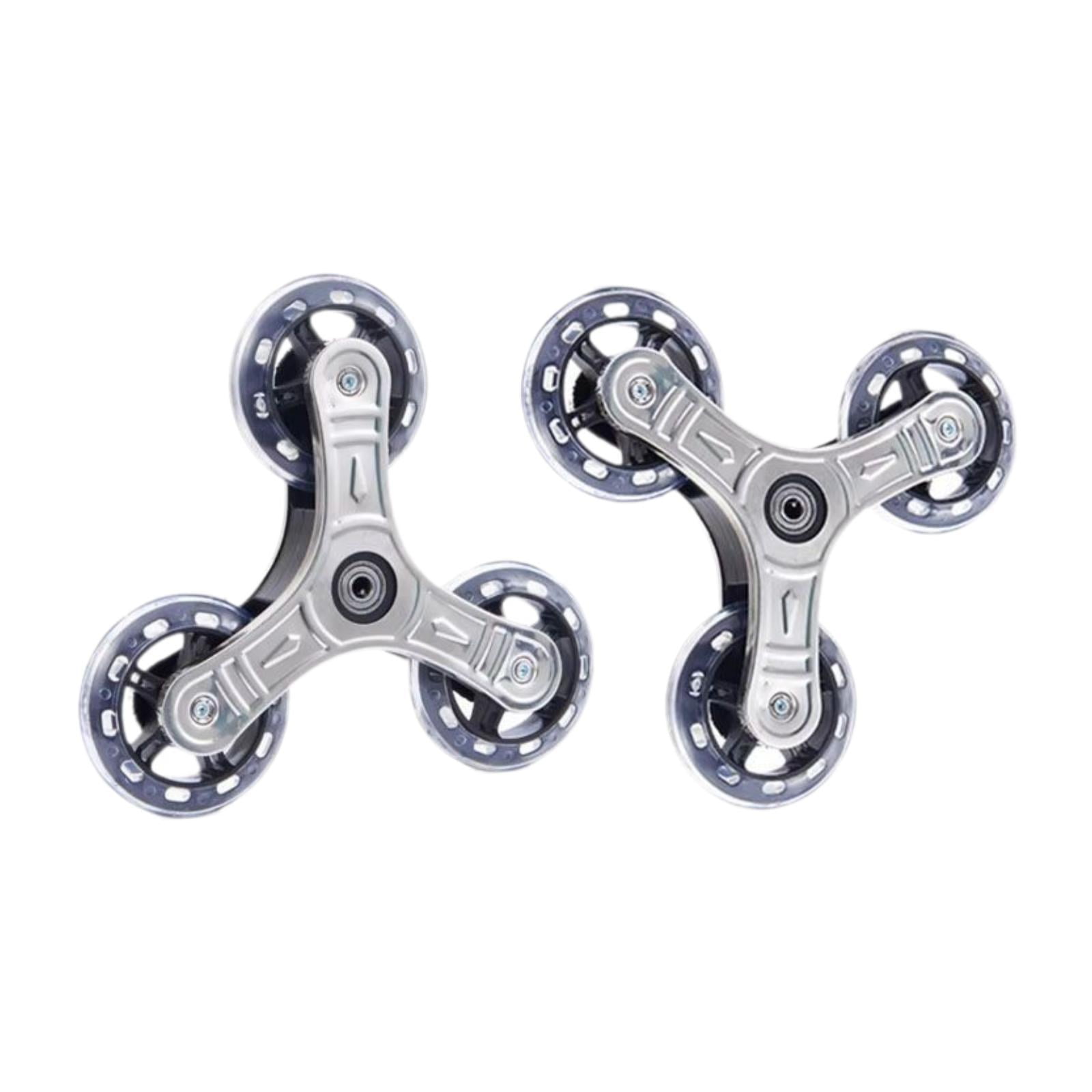 amleso 2x Stair Climbing Triangle Wheels Heavy Duty Trolley Accessories ...