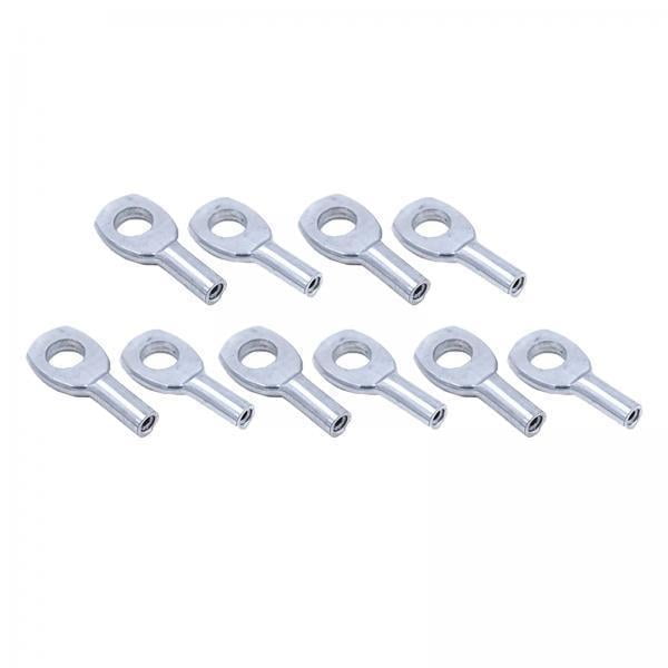 amleso 2x10 Pieces Heavy Duty Steel Wire Rope Eyelets for 5mm Fitness ...