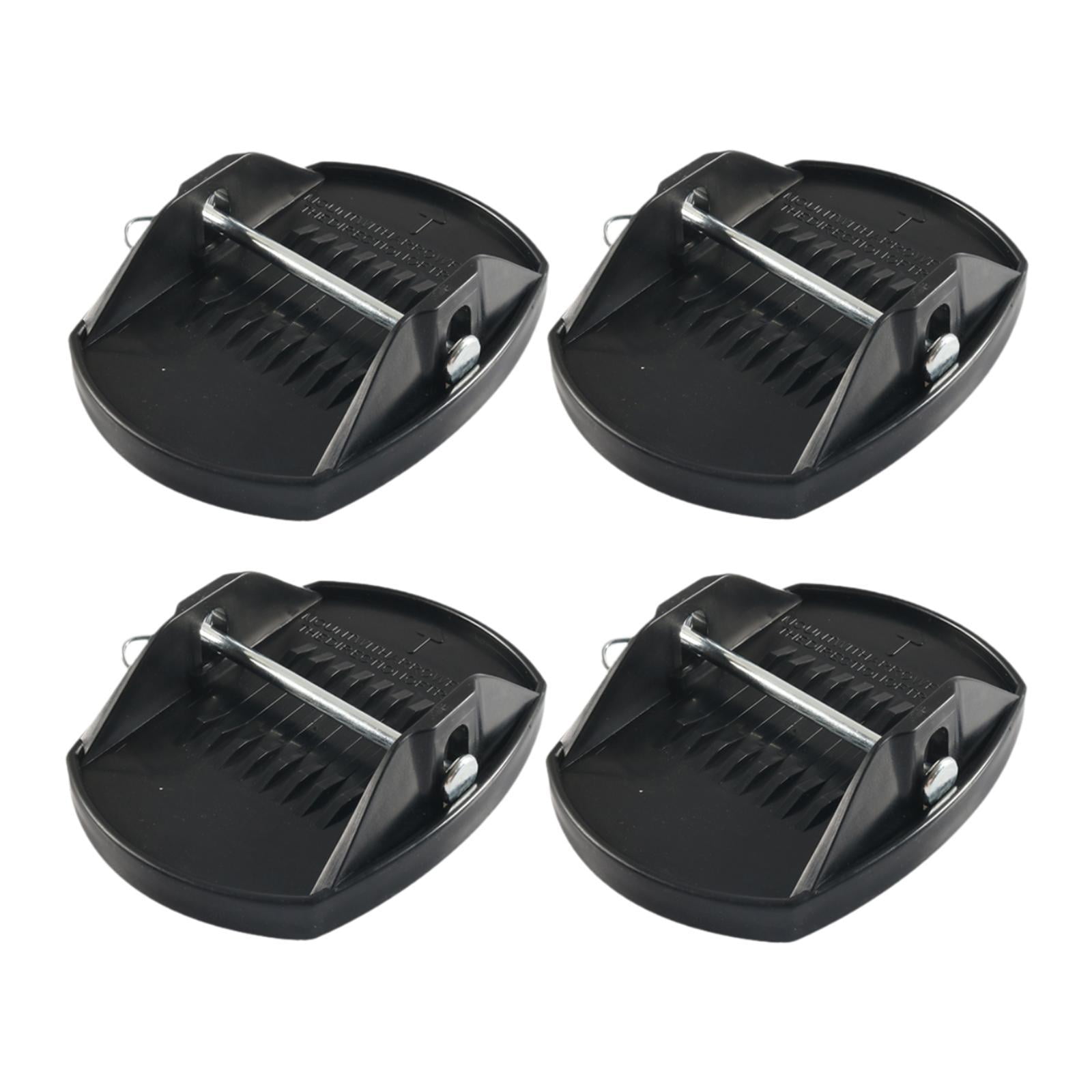 amleso 4x RV Trailer Jack Pads Universal Heavy Duty Leveller Wheel Foot ...