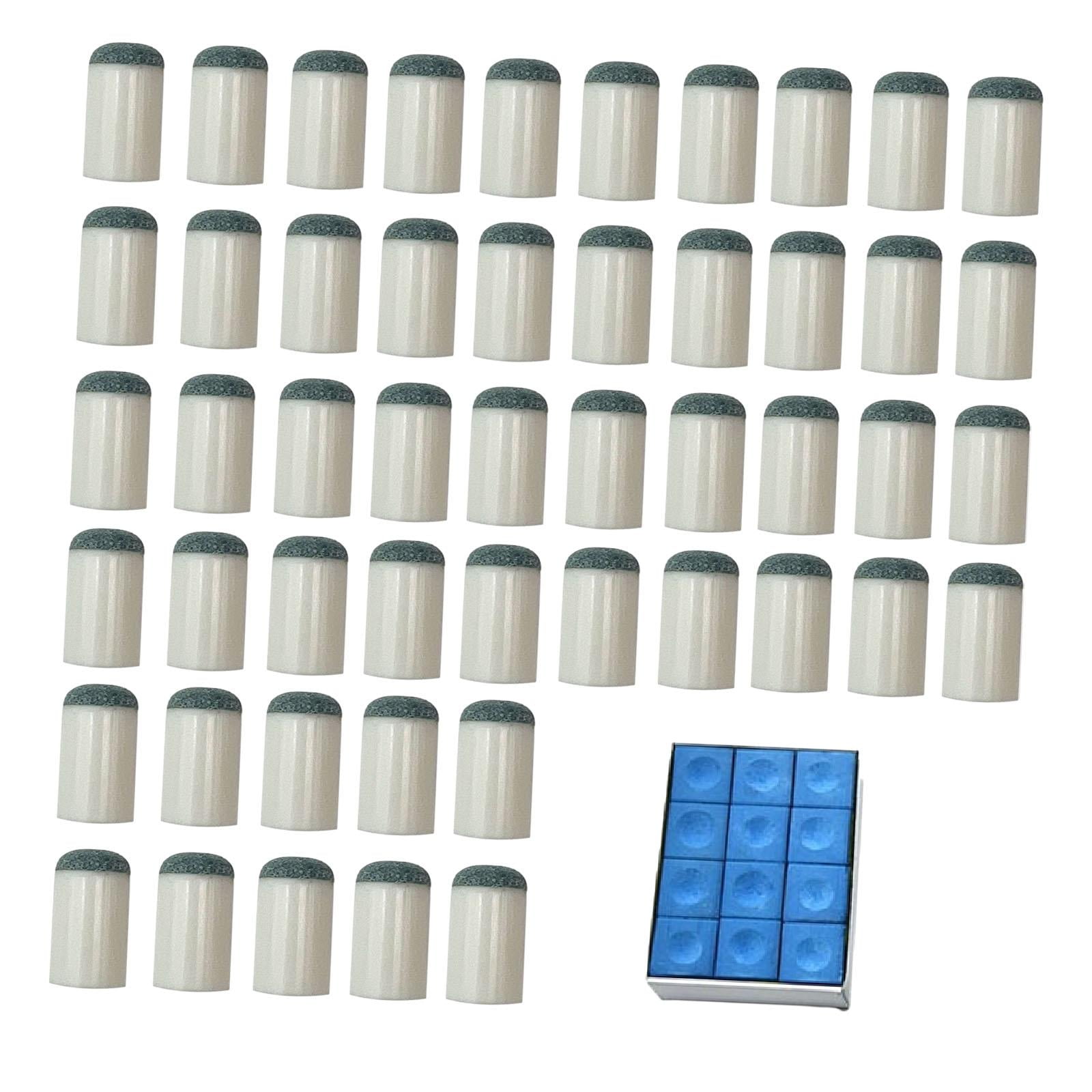 amleso 50 Pieces Slip on Pool Cue Tips Replacement Practical ...