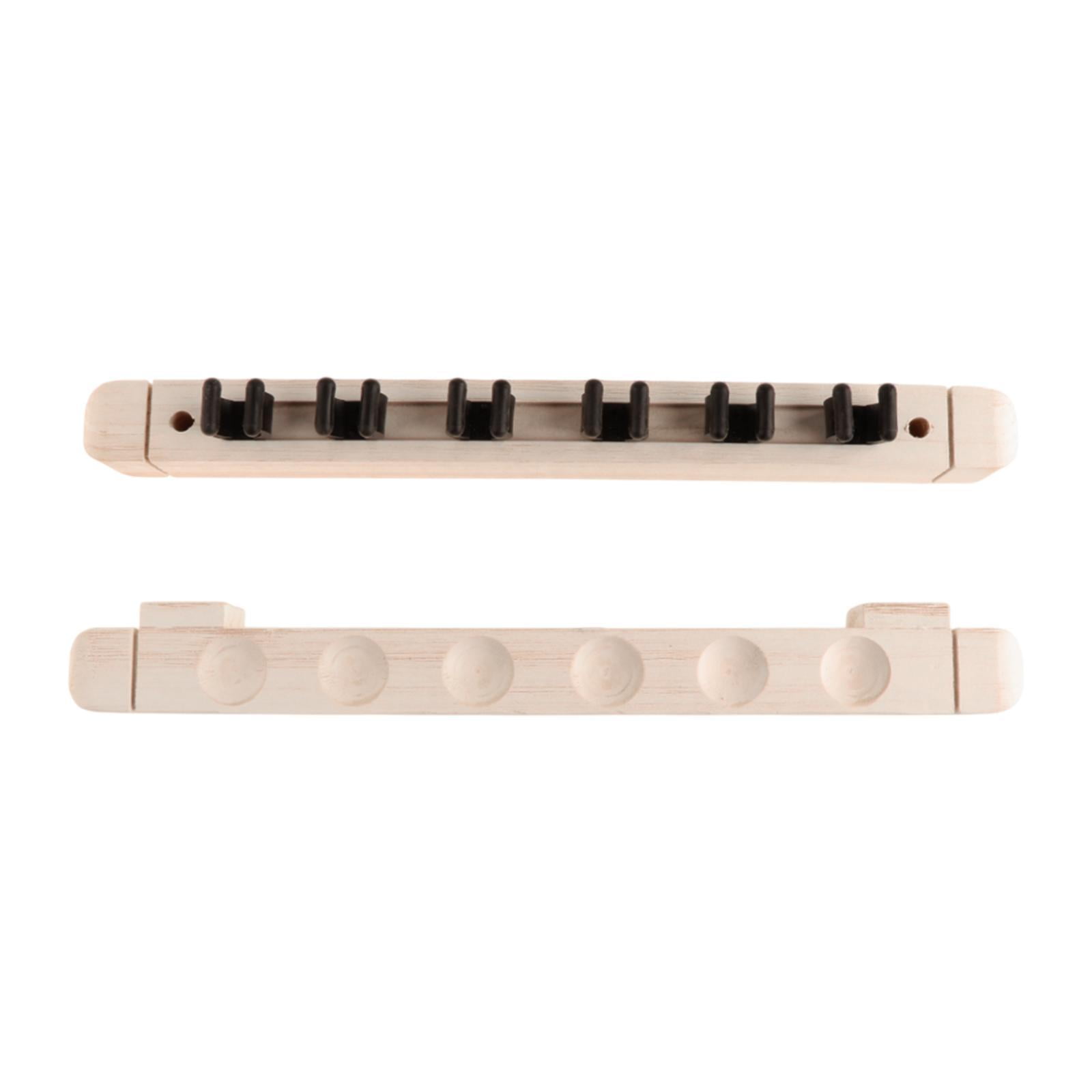 amleso 6 Holes Pool Cue Rack Billiard Cue Stand Billiard Rod Rack Wood ...