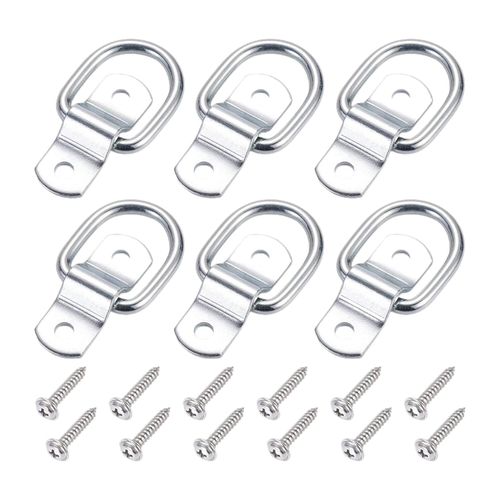 amleso 6 Pieces Lashing Rings D Rings Shackle Versatile Steel Securing ...