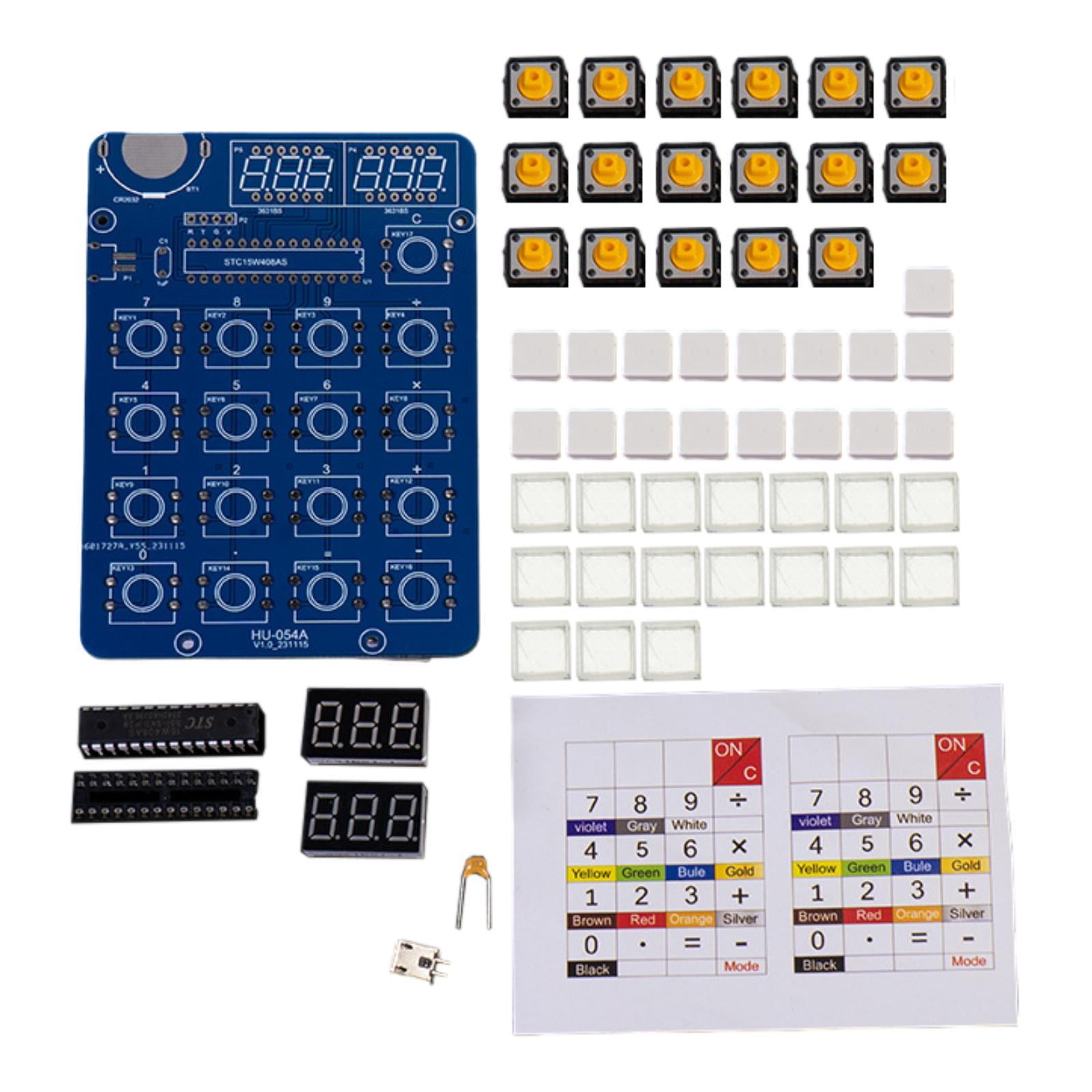 amleso 6 digits DIY Calculator Kit Desk Calculator Solder Practice ...