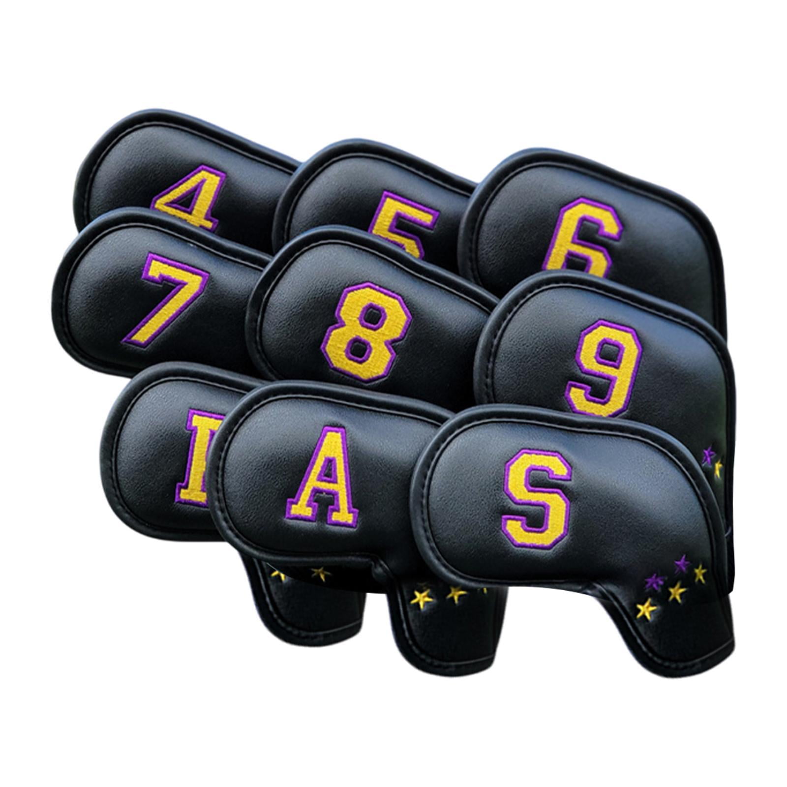 amleso 9x Golf Iron Cover Protector with Numbers -tags, Neither ...