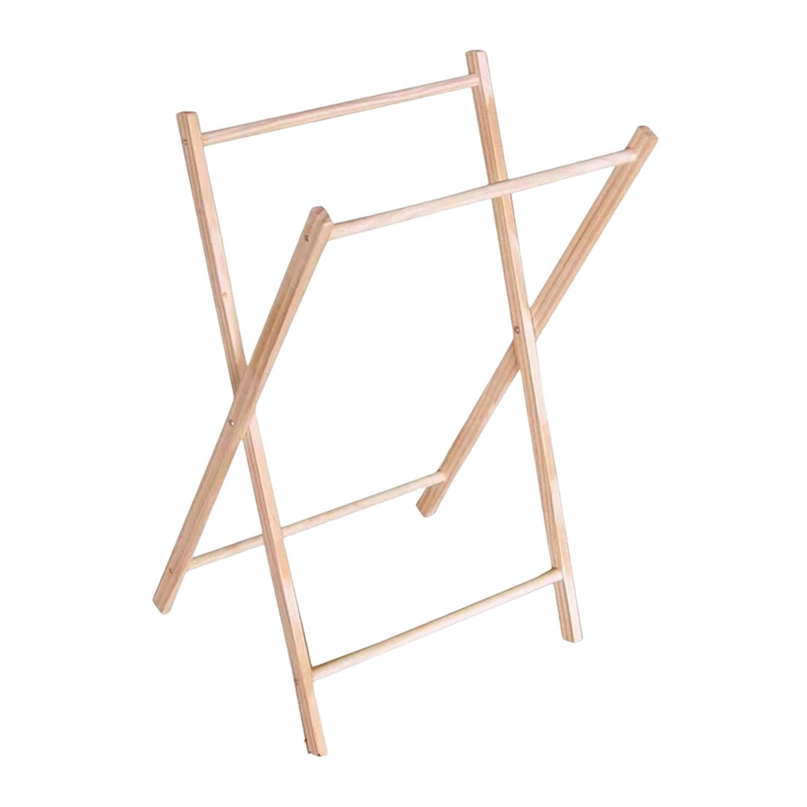 amleso Badminton Racket Storage Rack Wooden Display Stand for Garage ...