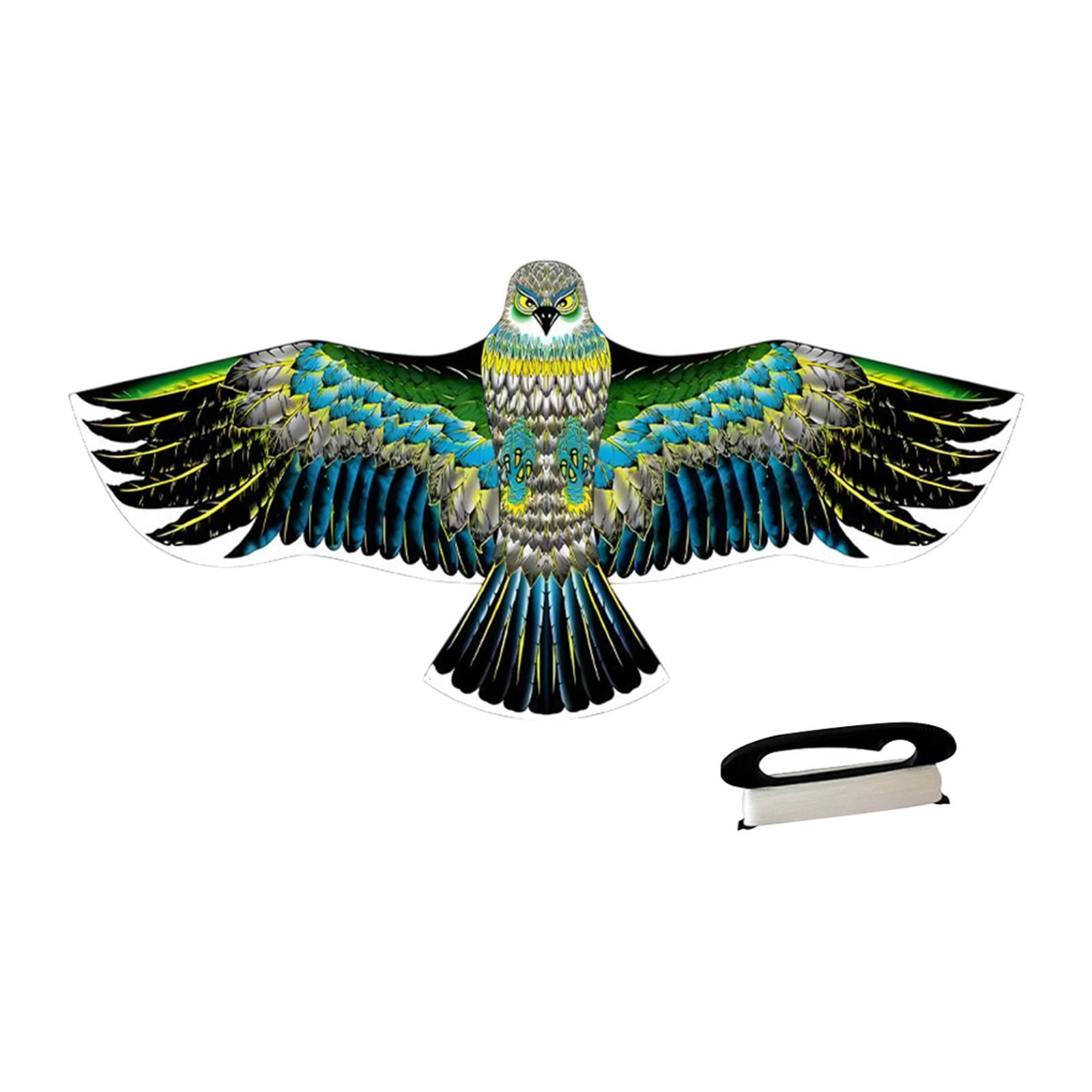amleso Eagle Shape Kite Sports Kite Colorful Beautiful Fun Large Giant ...