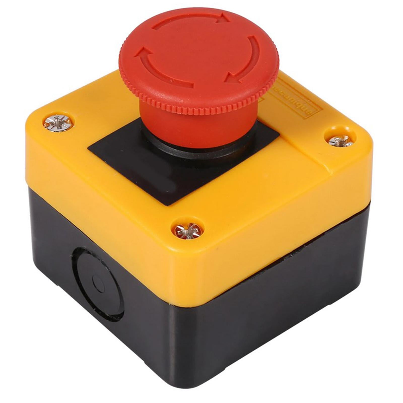 amleso Emergency Stop Button Switch Station Box,Normally Closed,Outdoor ...