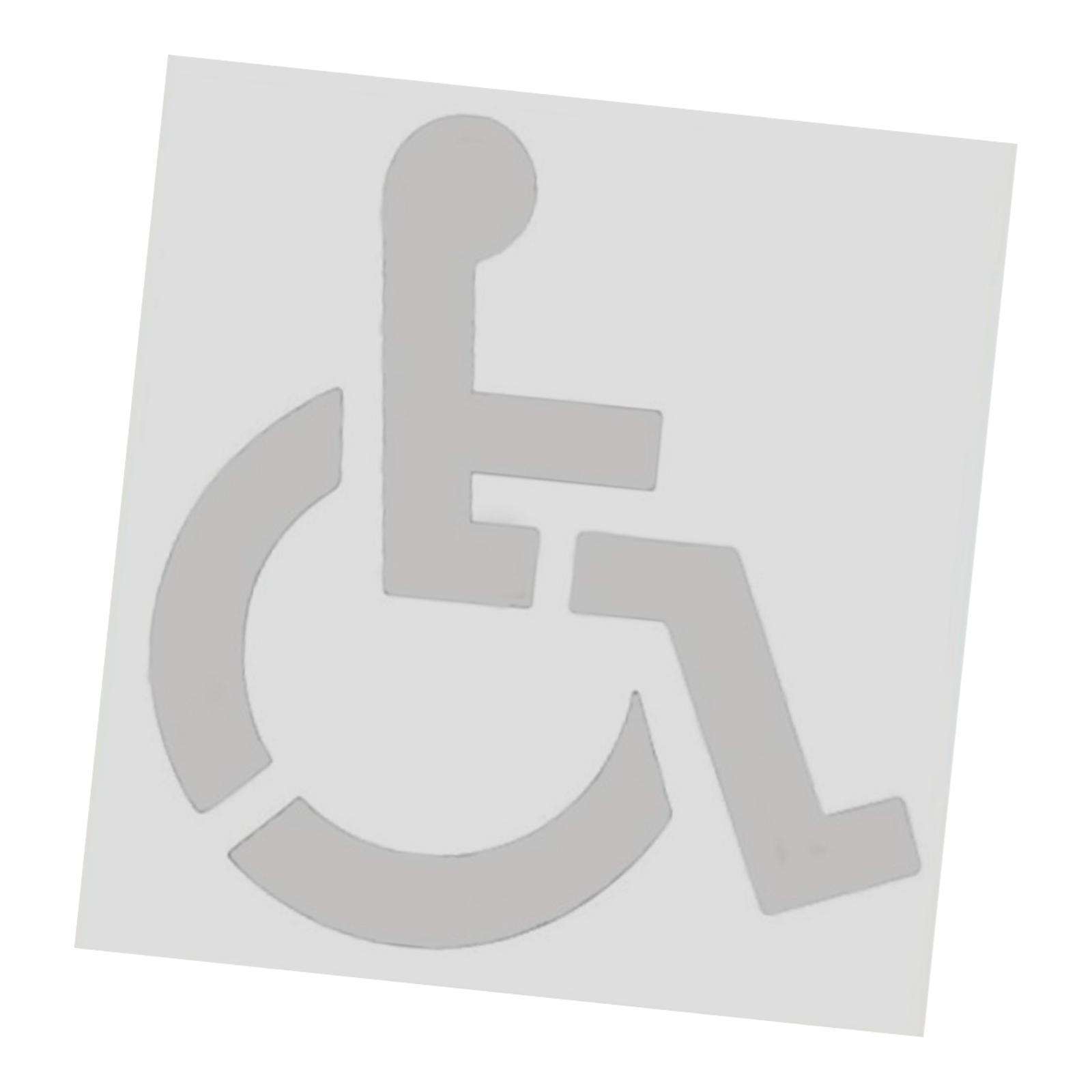 amleso Handicap Parking Stencil Reusable Foldable Marker Easy to Use ...