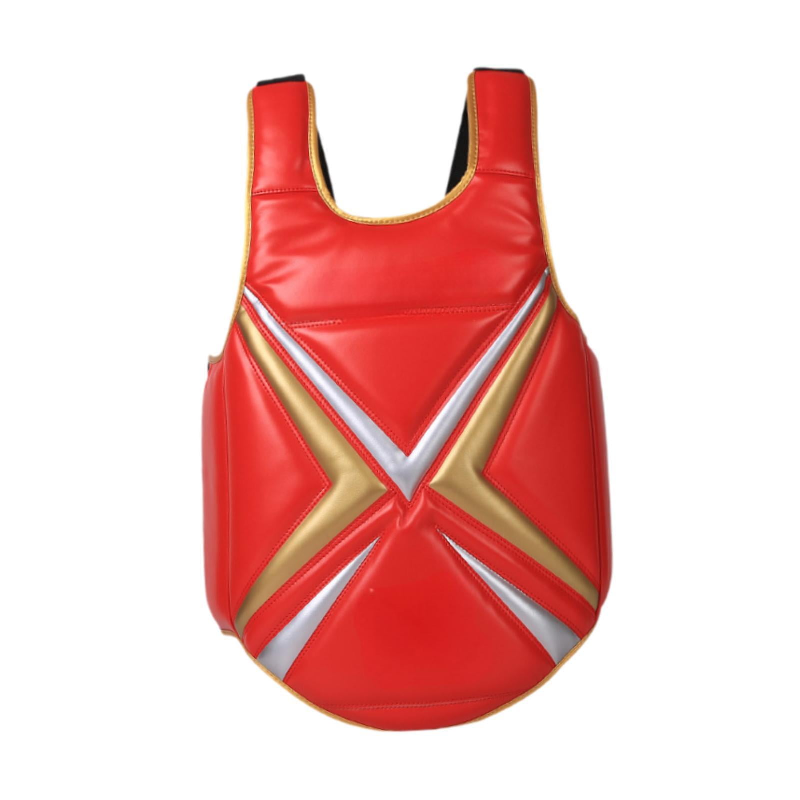 amleso Karate Chest Protector Boxing Belly Protection Pad for Muay Thai ...