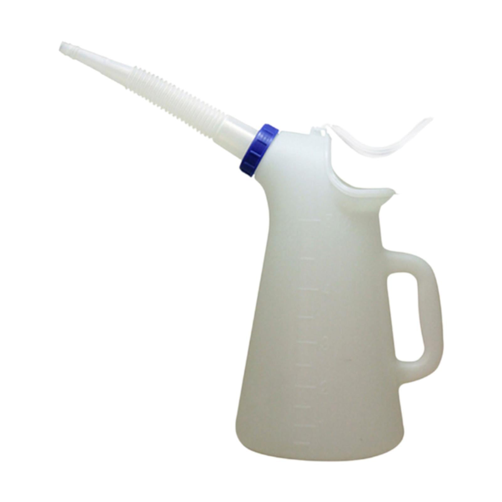 amleso Oil Jug with Scale Automotive with Long Spout Sturdy Oil ...