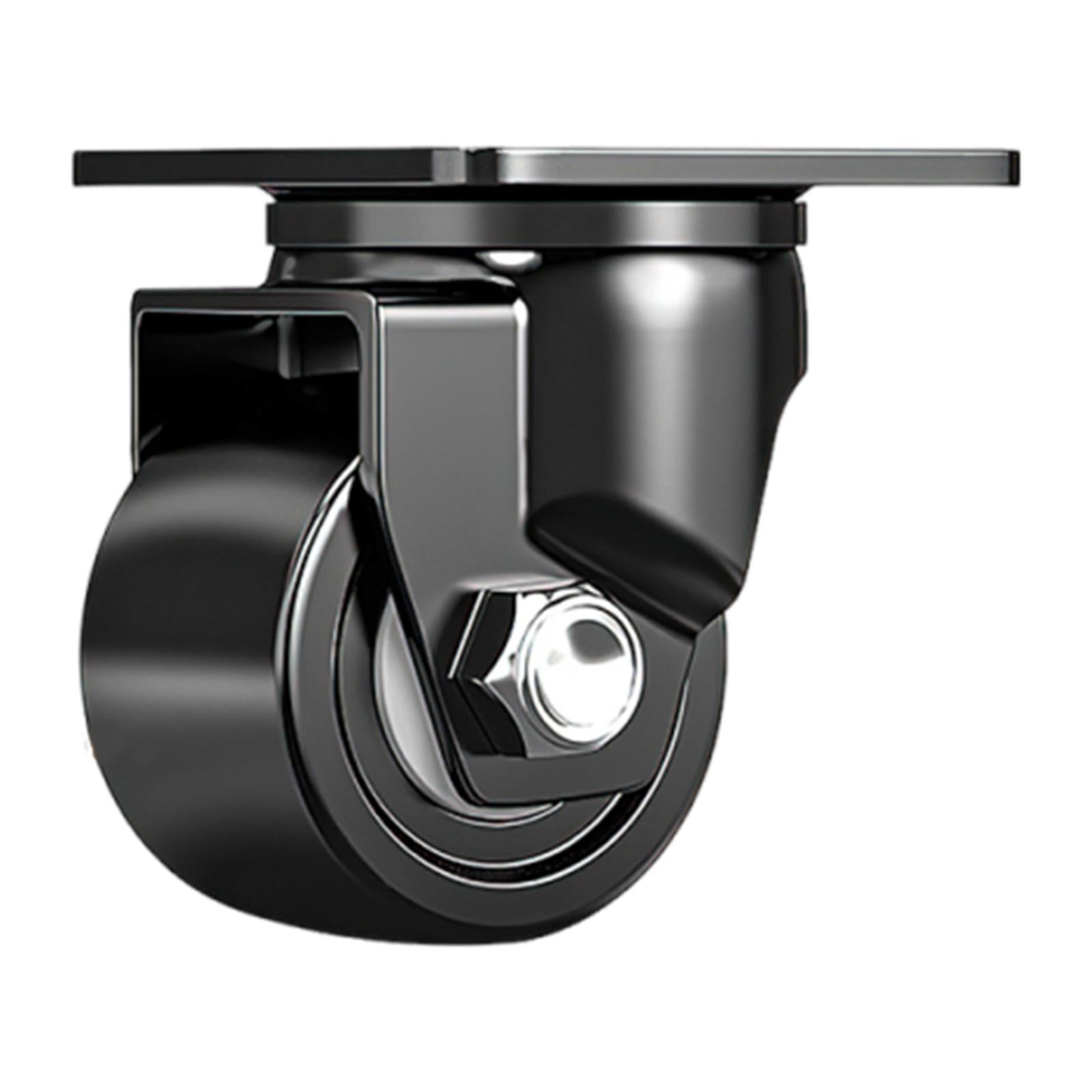 amleso Swivel Caster Wheel Nylon Locking Caster Top Plate Wheel Smooth ...