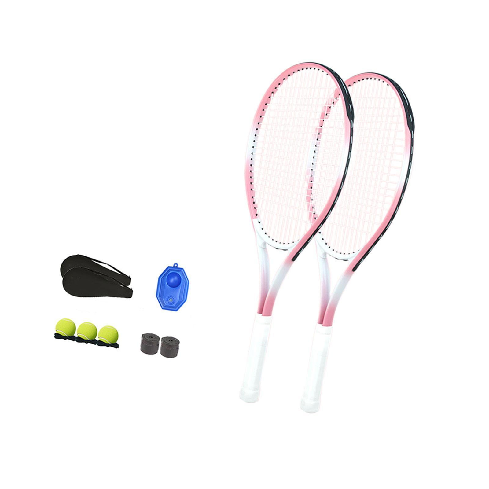 amleso Tennis Racket Set with Balls Professional Portable Tennis ...