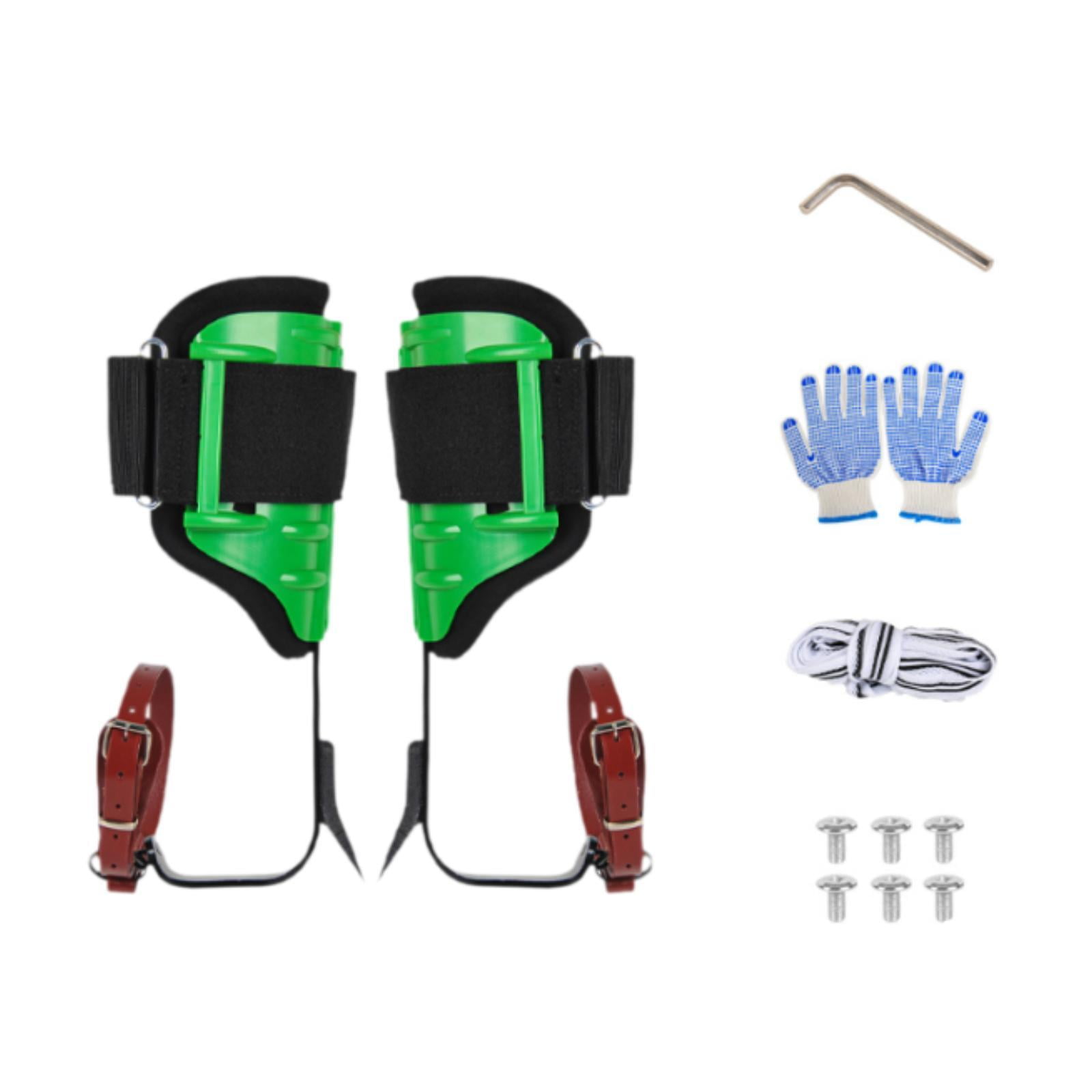 amleso Tree Climbing Spikes Kit Foot Straps Equipment Tree Climbing ...