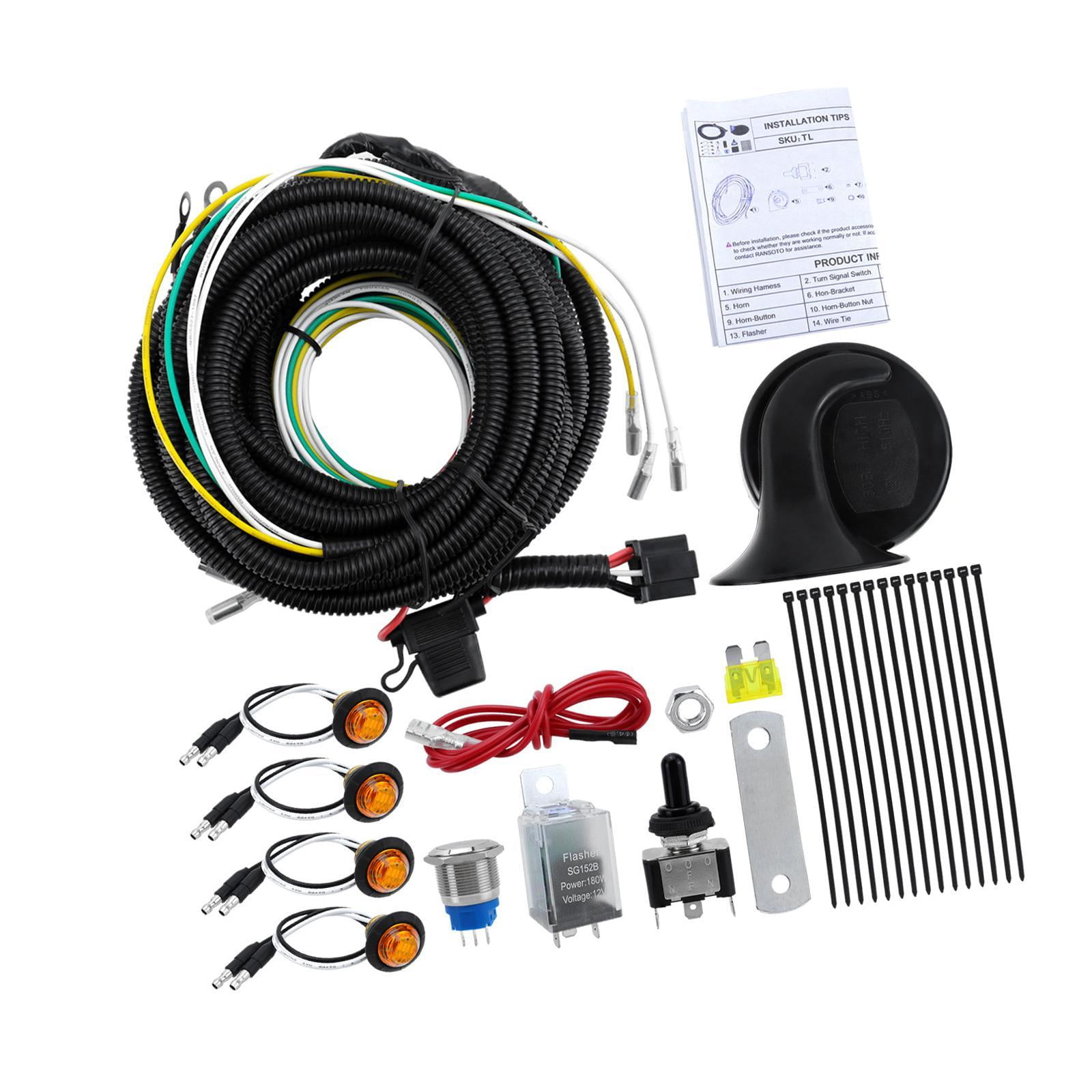 amleso Turn Kit Street Legal Kit Sturdy Color Coded Wiring Street Legal Wiring Harness Easy ...