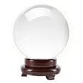 amlong crystal 3" (80mm) crystal ball with wood stand - Walmart.com