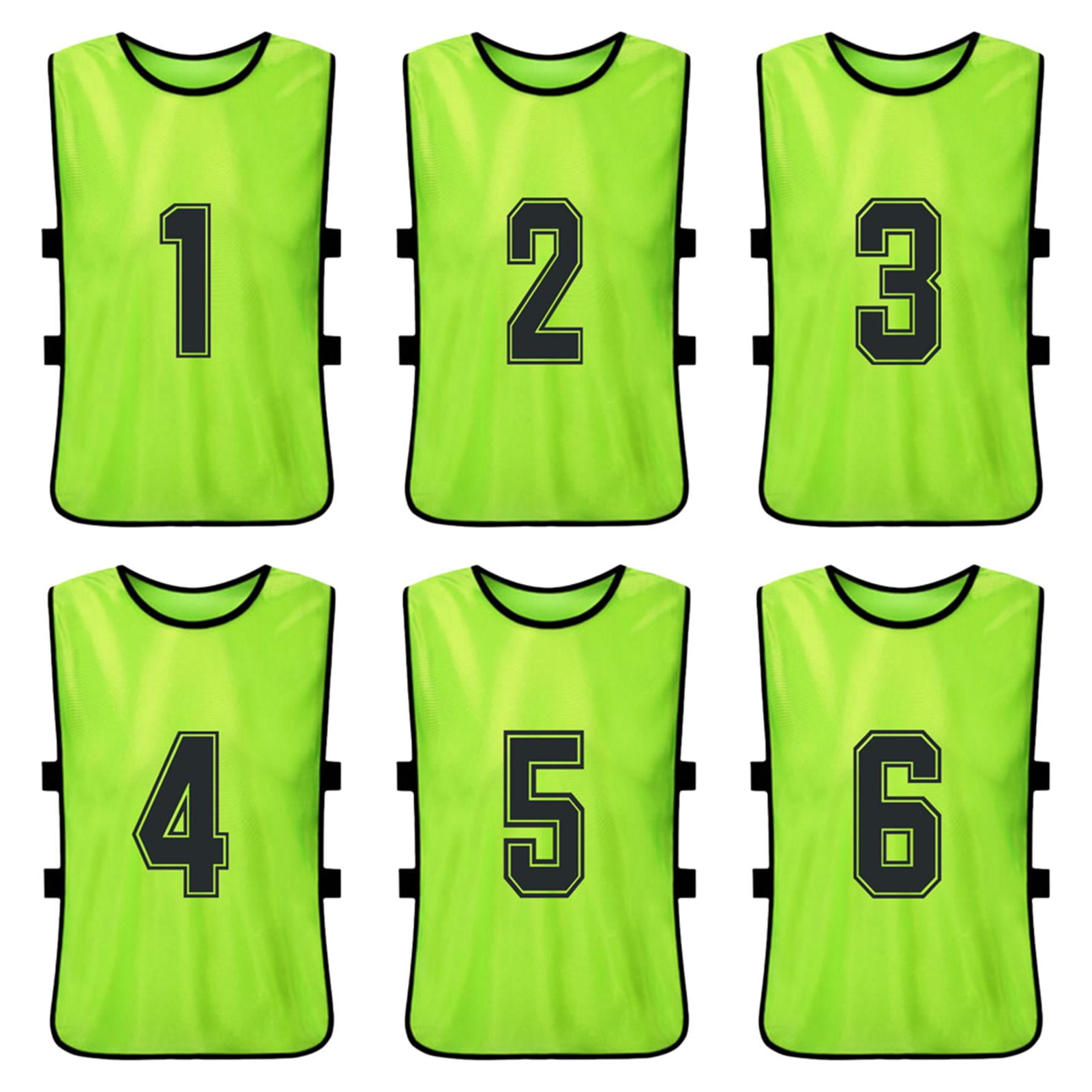 ammoon Open Side Soccer Jerseys Breathable and Absorbent Vests for ...