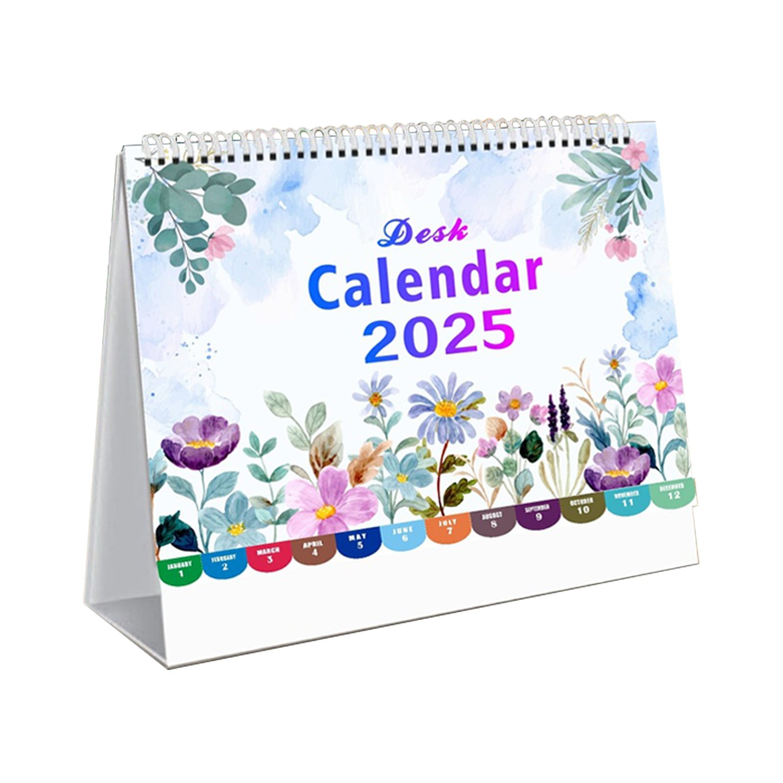 amousa Home and Classroom Calendar - Small Desk Calendar with Floral ...