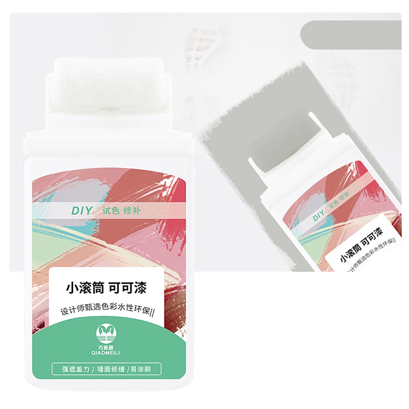 amousa Wall Paint Kit, Wall Hole Paint Paste Roller, Wall Mending Agent ...