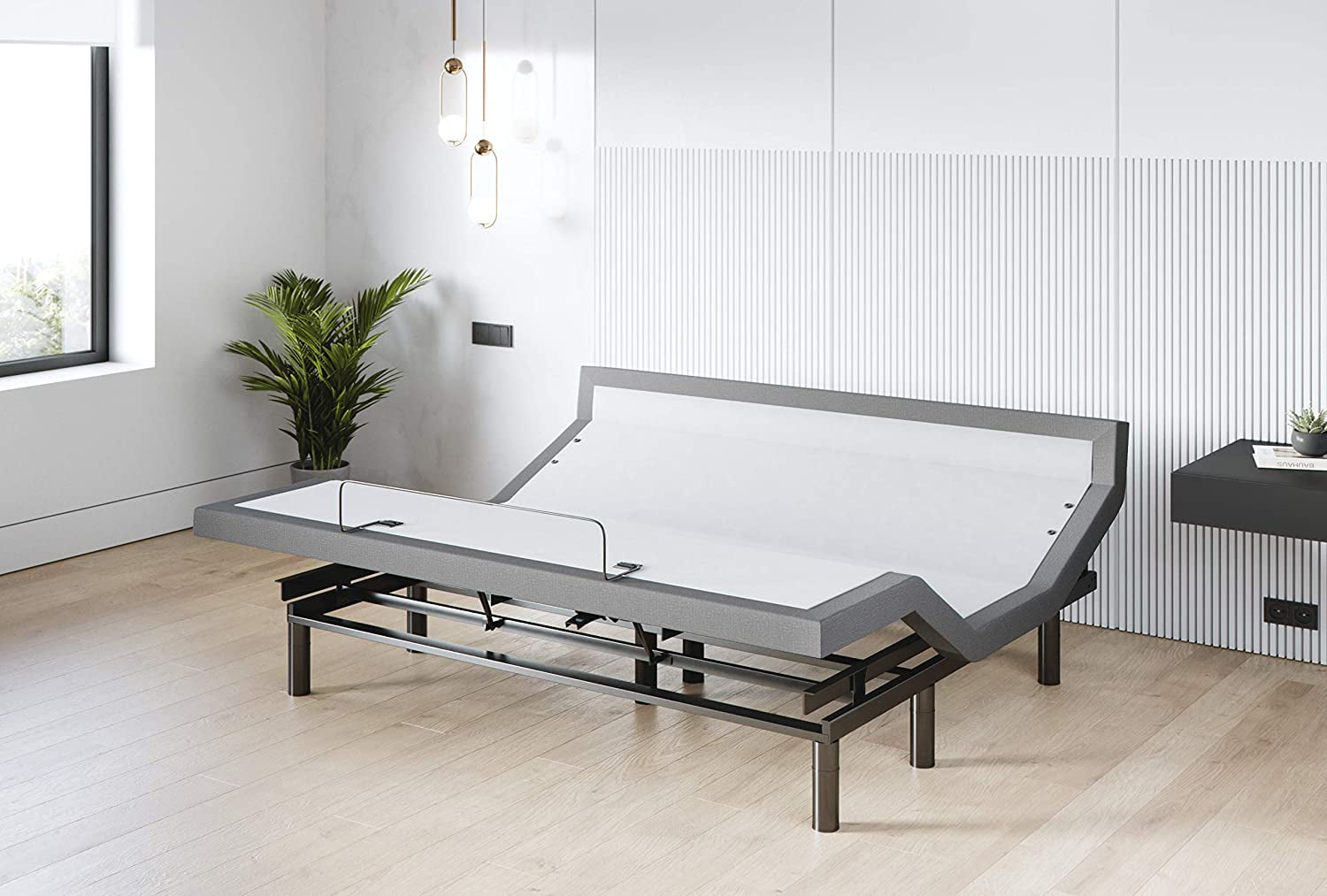 Bed Frame Full Bed Frame with 2 Rattan Baskets 14 \u201C Metal Platform ...