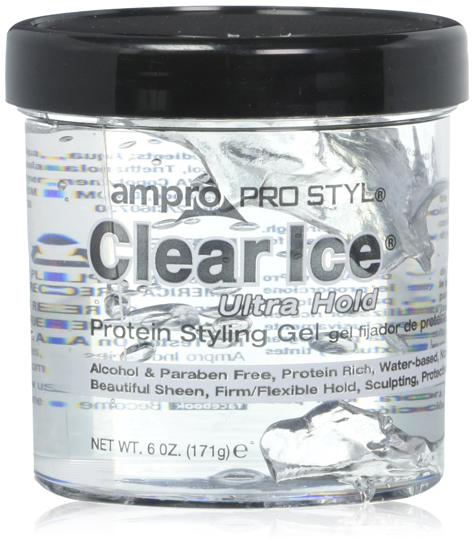Ampro Clear Ice Ultra Hold Protein Styling Gel 6 oz (Pack of 12) - Walmart Business Supplies