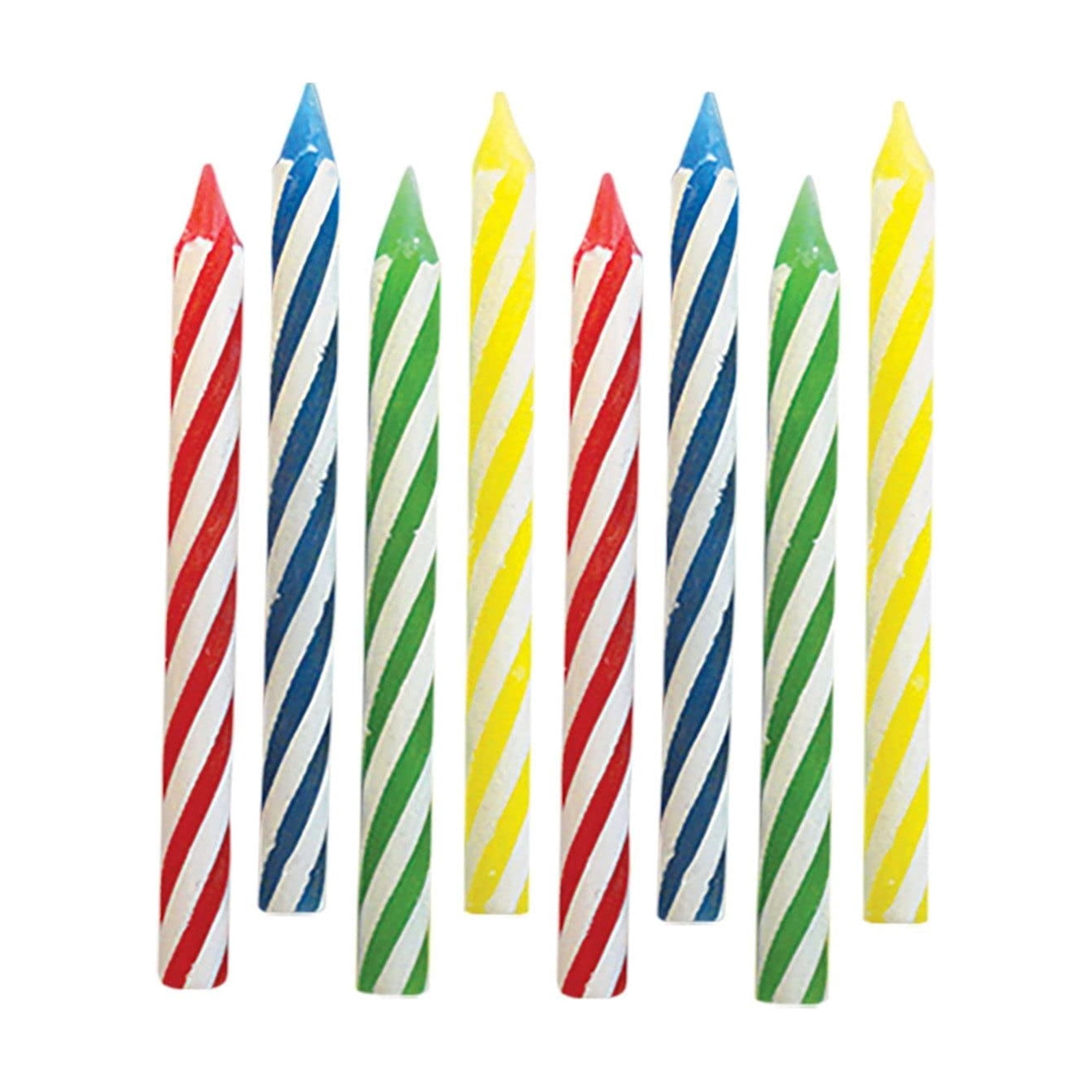 amscan 170002 Spiral Birthday Candles | Pack of 24 | Birthday Candles ...