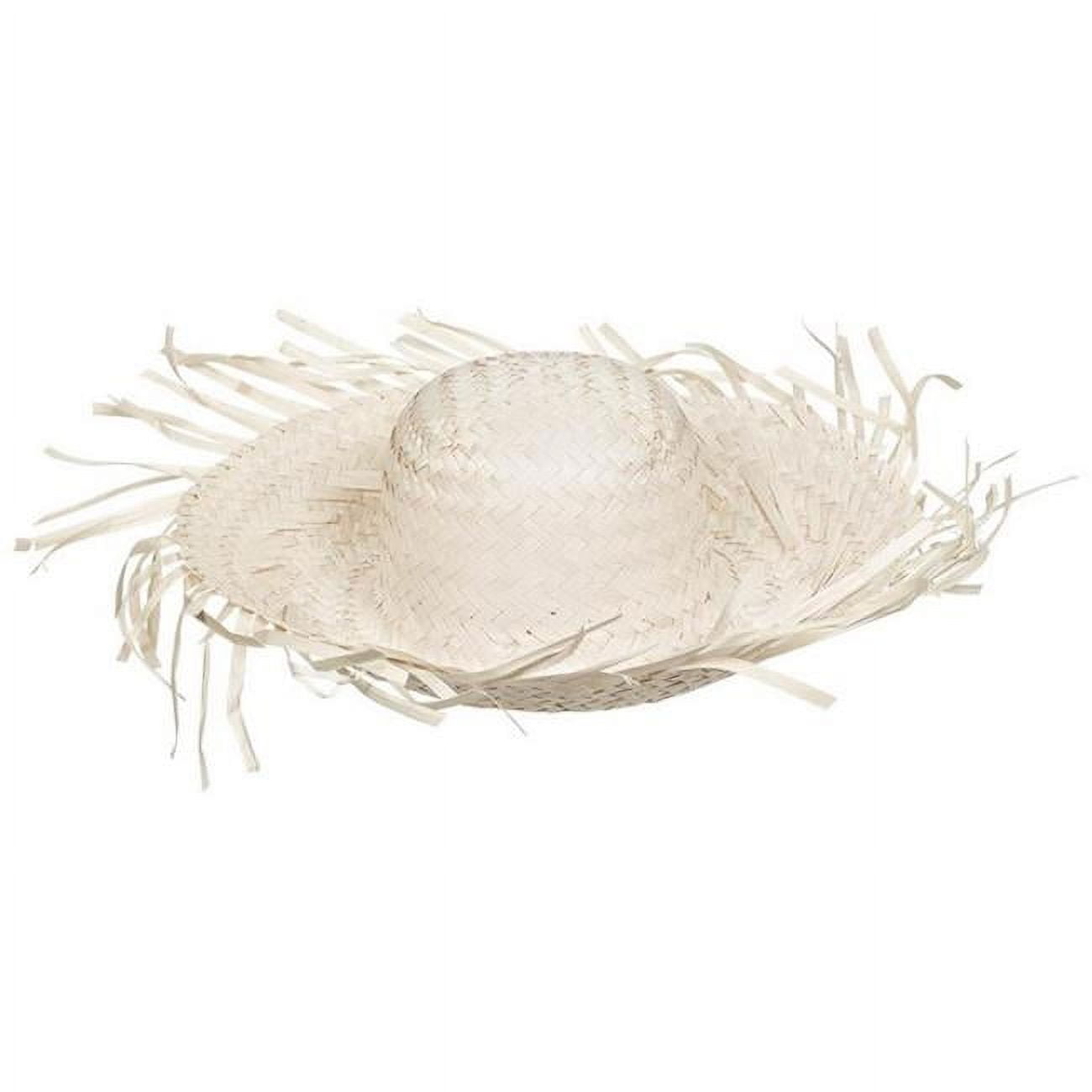 amscan 392997 Natural Palm Beach Straw Party Hat - Walmart.com