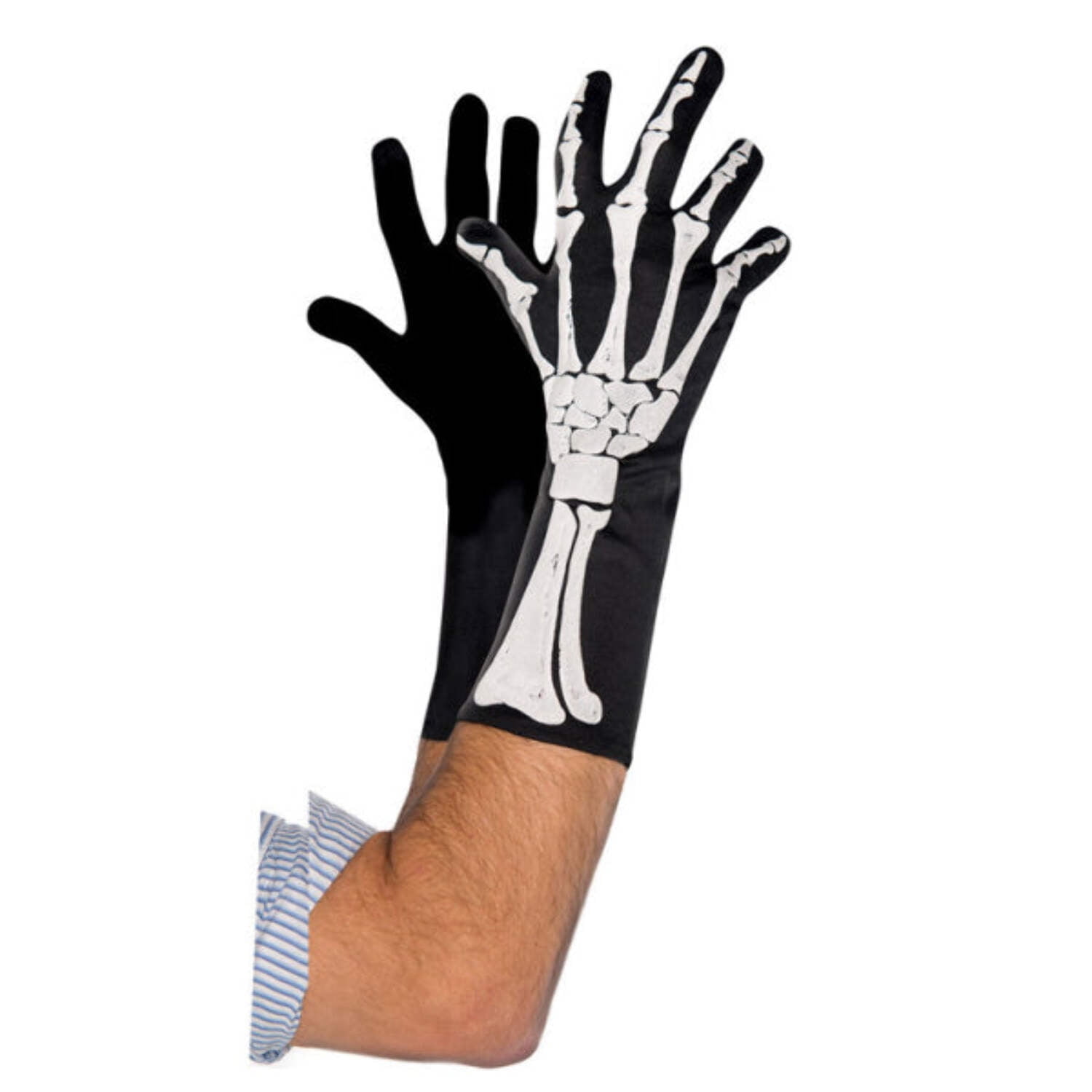 amscan Black & Bone Skeleton Gloves - Walmart.com